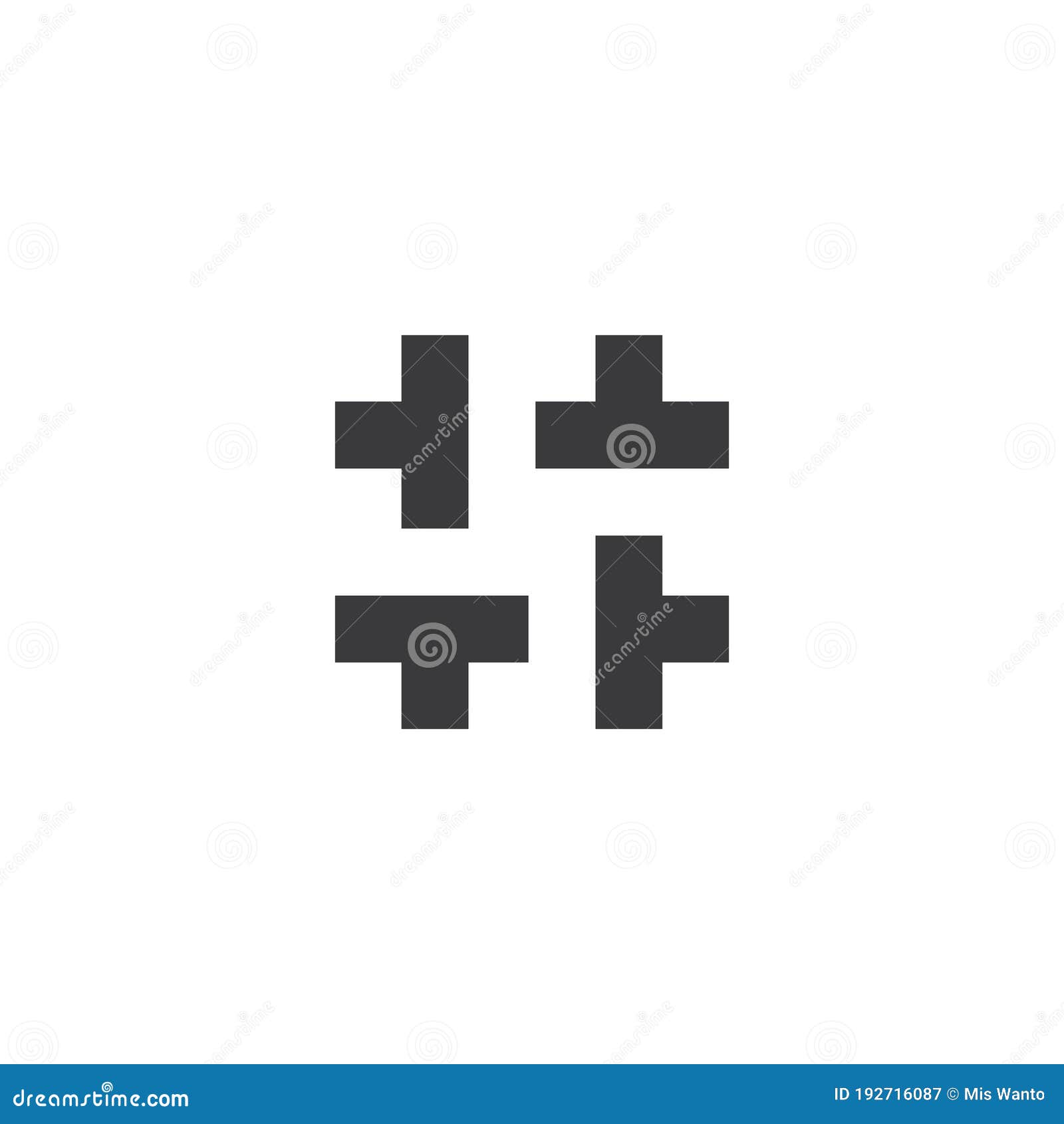 Hashtag Symbol Creative Design Template Stock Vector - Illustration of ...