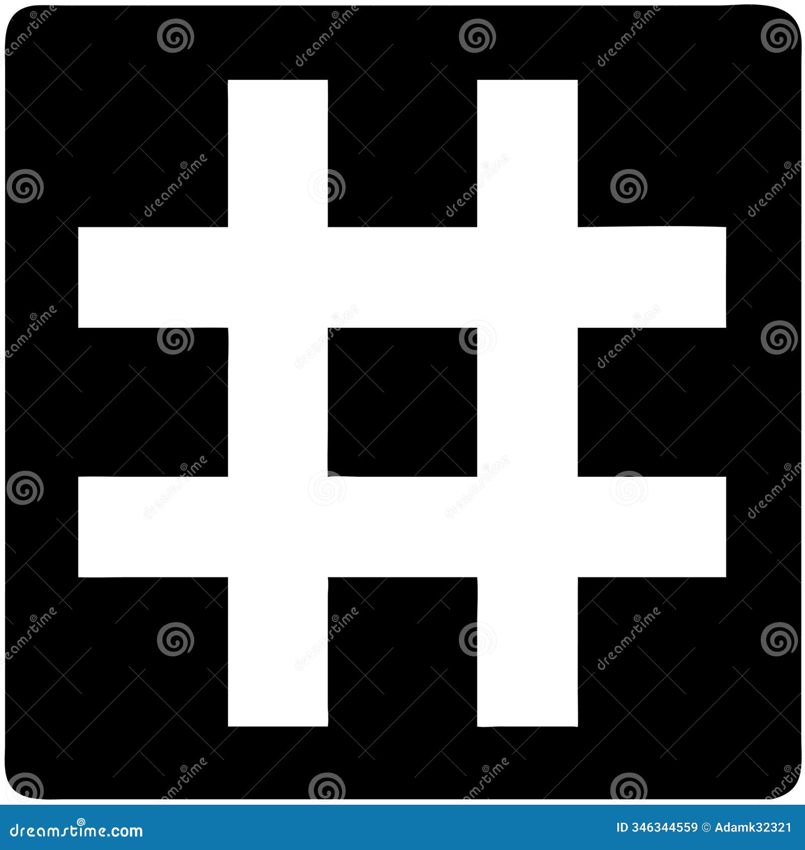 Hashtag Symbol Vector Illustration for Social Media and Technology ...