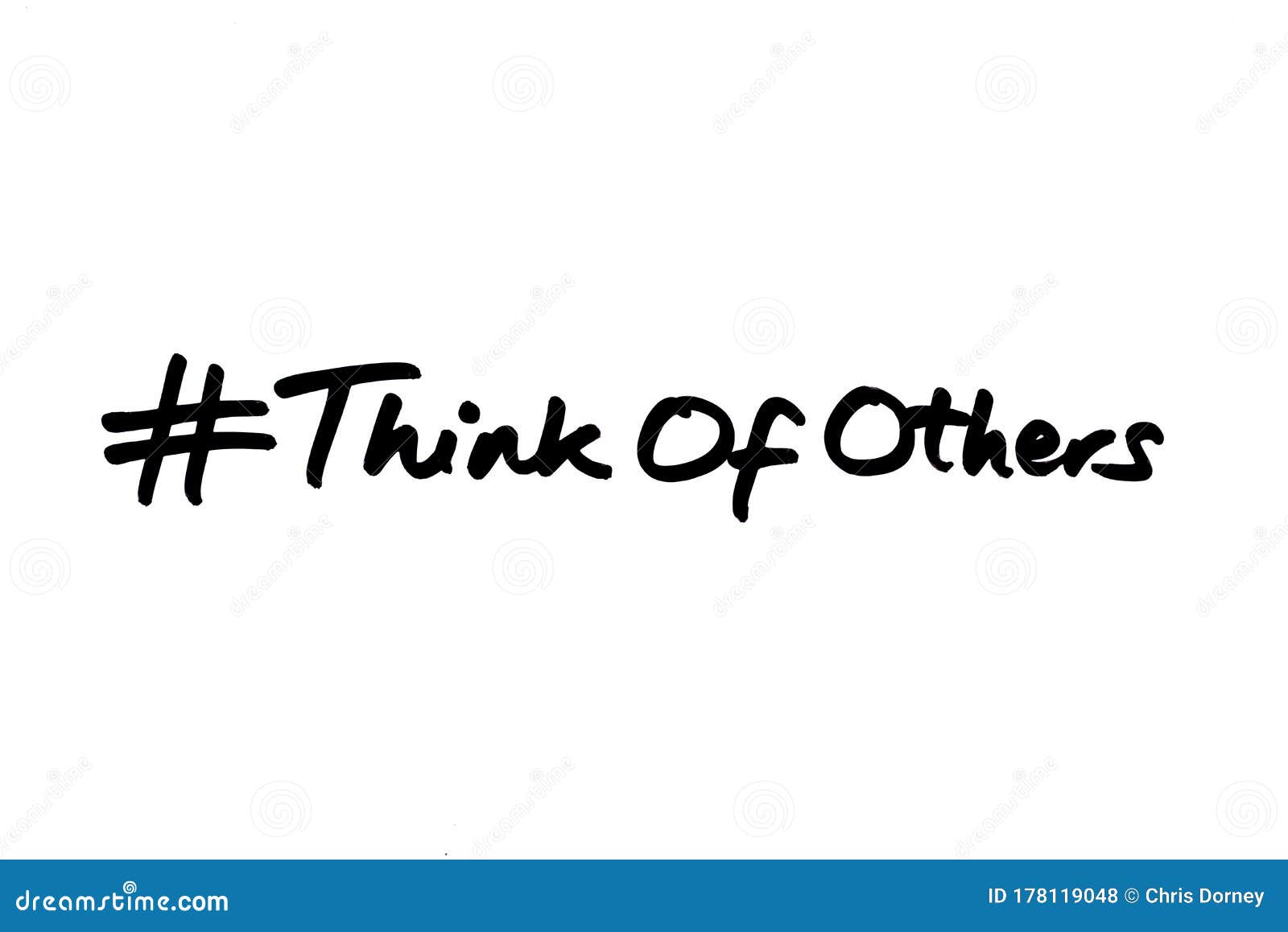 Hashtag Think of Others stock illustration. Illustration of health ...