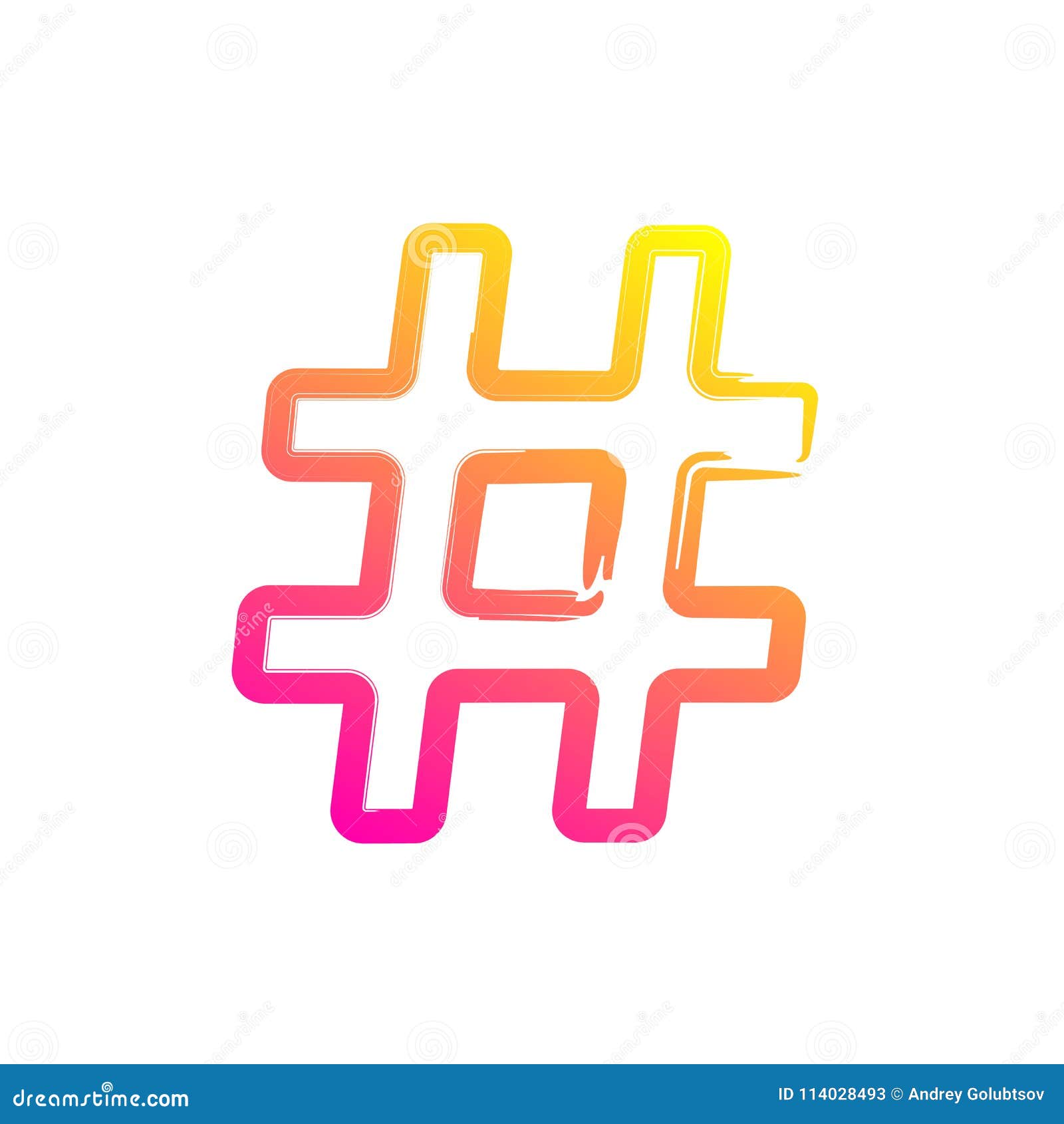 Hashtag Vector 3d Icon. Social Hash Tag Design Symbol For Media Logo ...