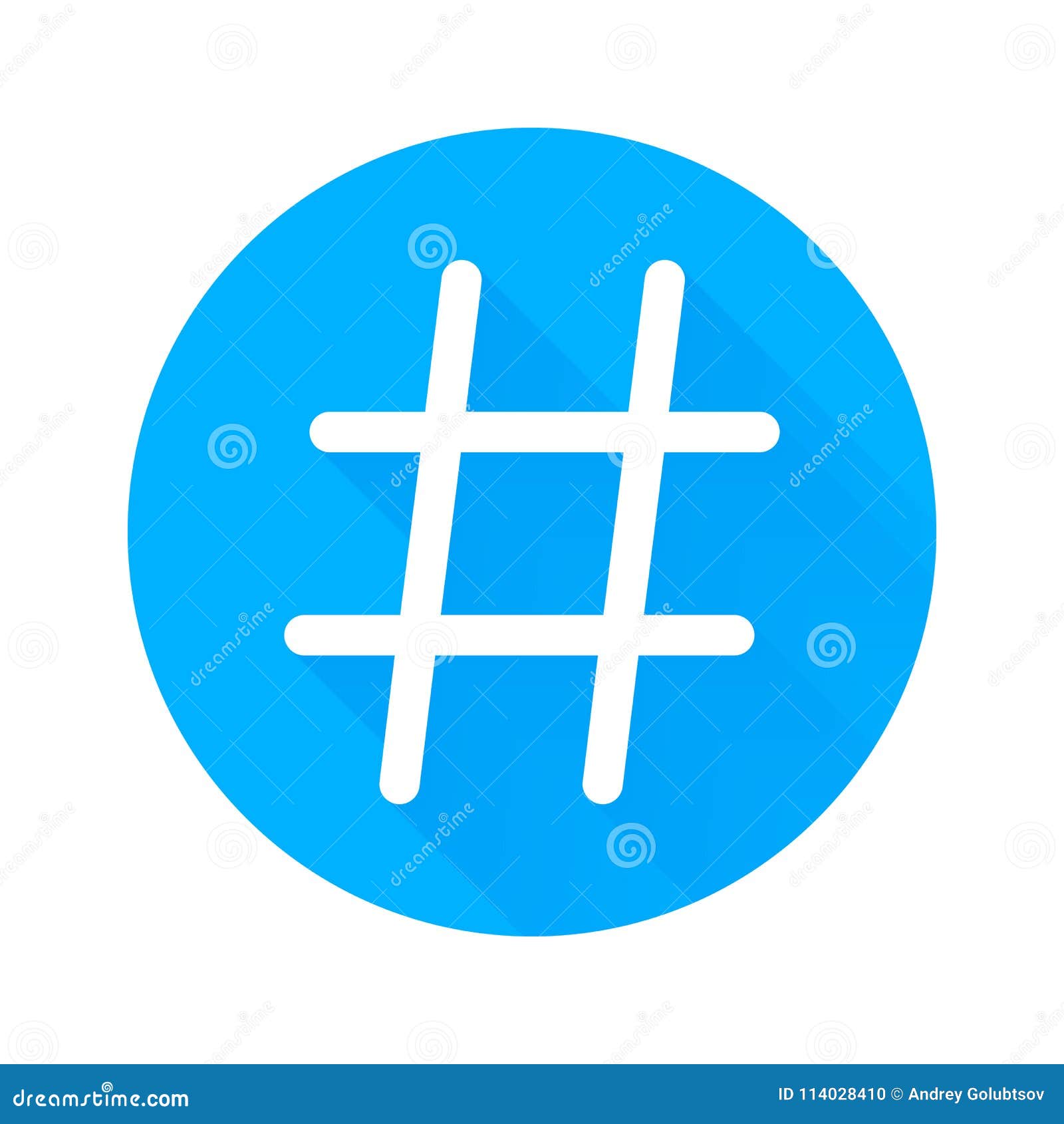 Hashtag Vector Icon for Social Network or Internet Application. Hashtag ...