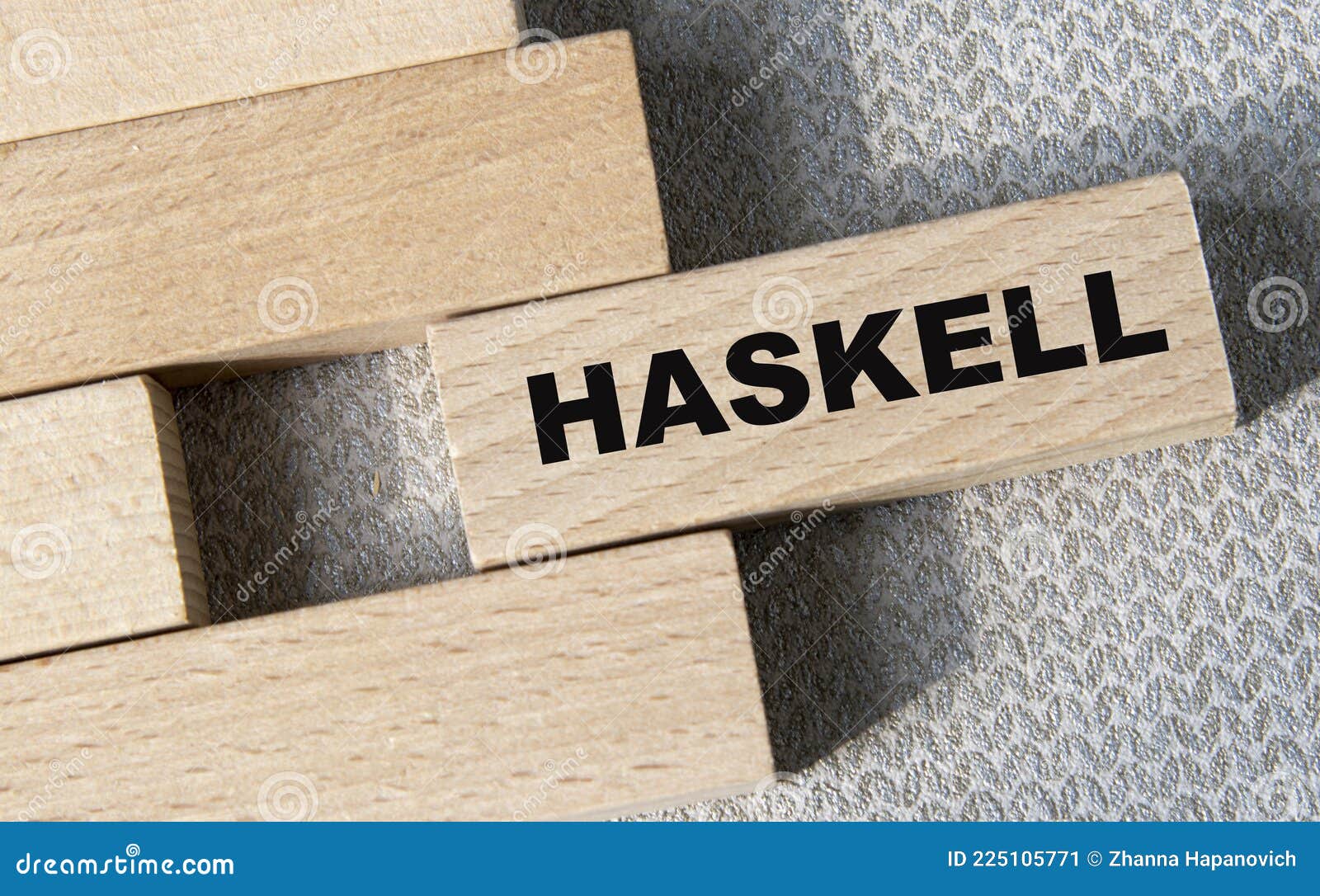 The Haskell Programming Language Haskell Code On Wooden Blocks Stock Image Image Of 0507