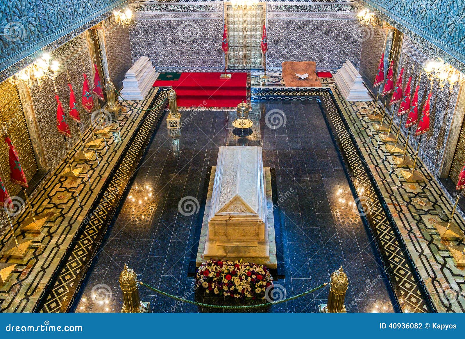 Hassan II Mausoleum stock photo. Image of blue, religious - 40936082