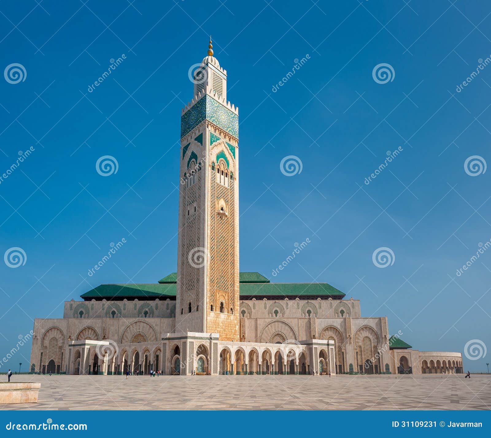 Hassan II Moskee, Casablanca. Marokko Stock Afbeelding - Image of ...