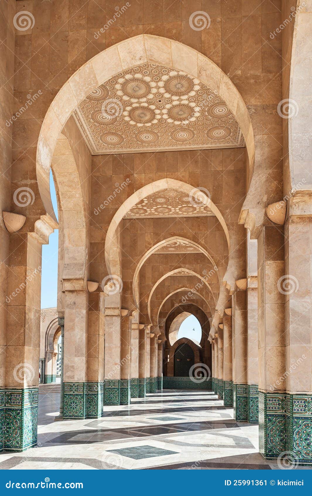 Hassan II Mosque Interior Casablanca Morocco Stock Image - Image of ...