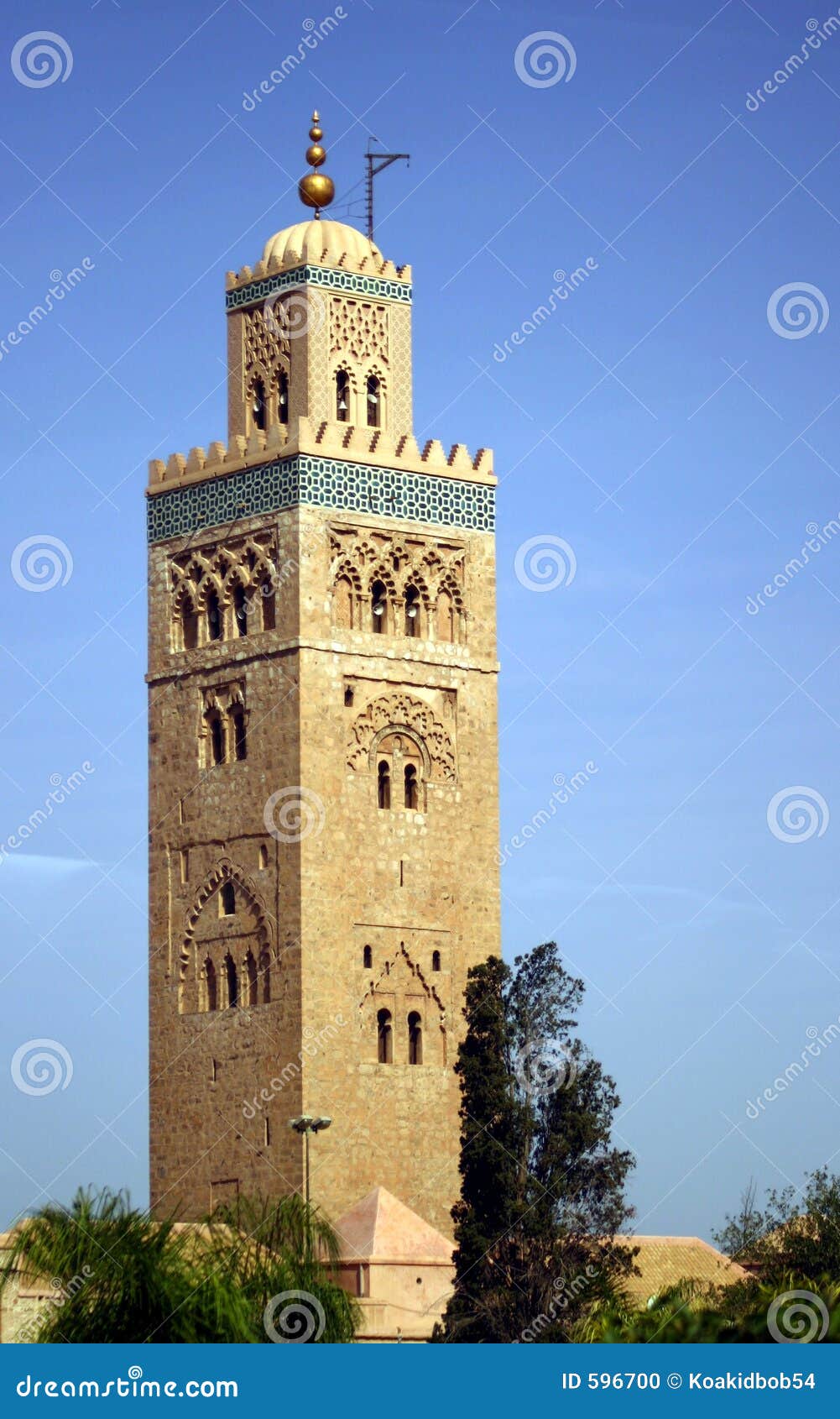 Hassan II Mosque Tower stock photo. Image of tower, temple - 596700