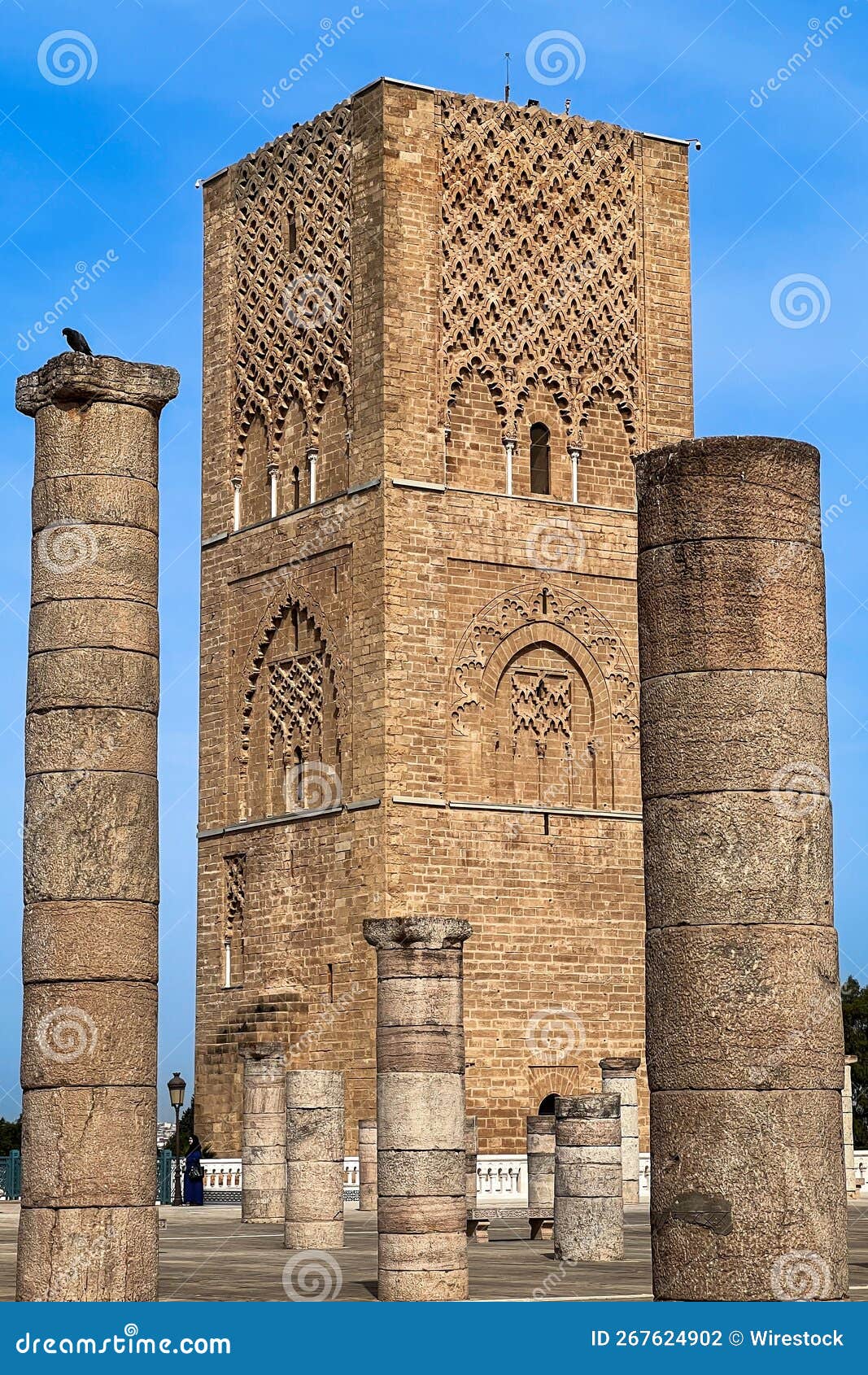 The Hassan Tower and the Columns in Rabat Stock Photo - Image of ruin ...