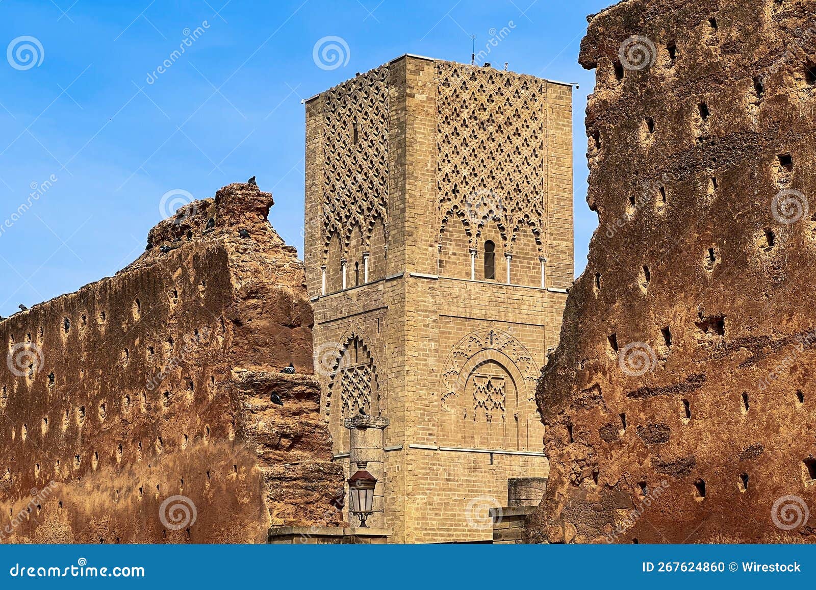 The Hassan Tower and the Columns in Rabat Stock Photo - Image of ...