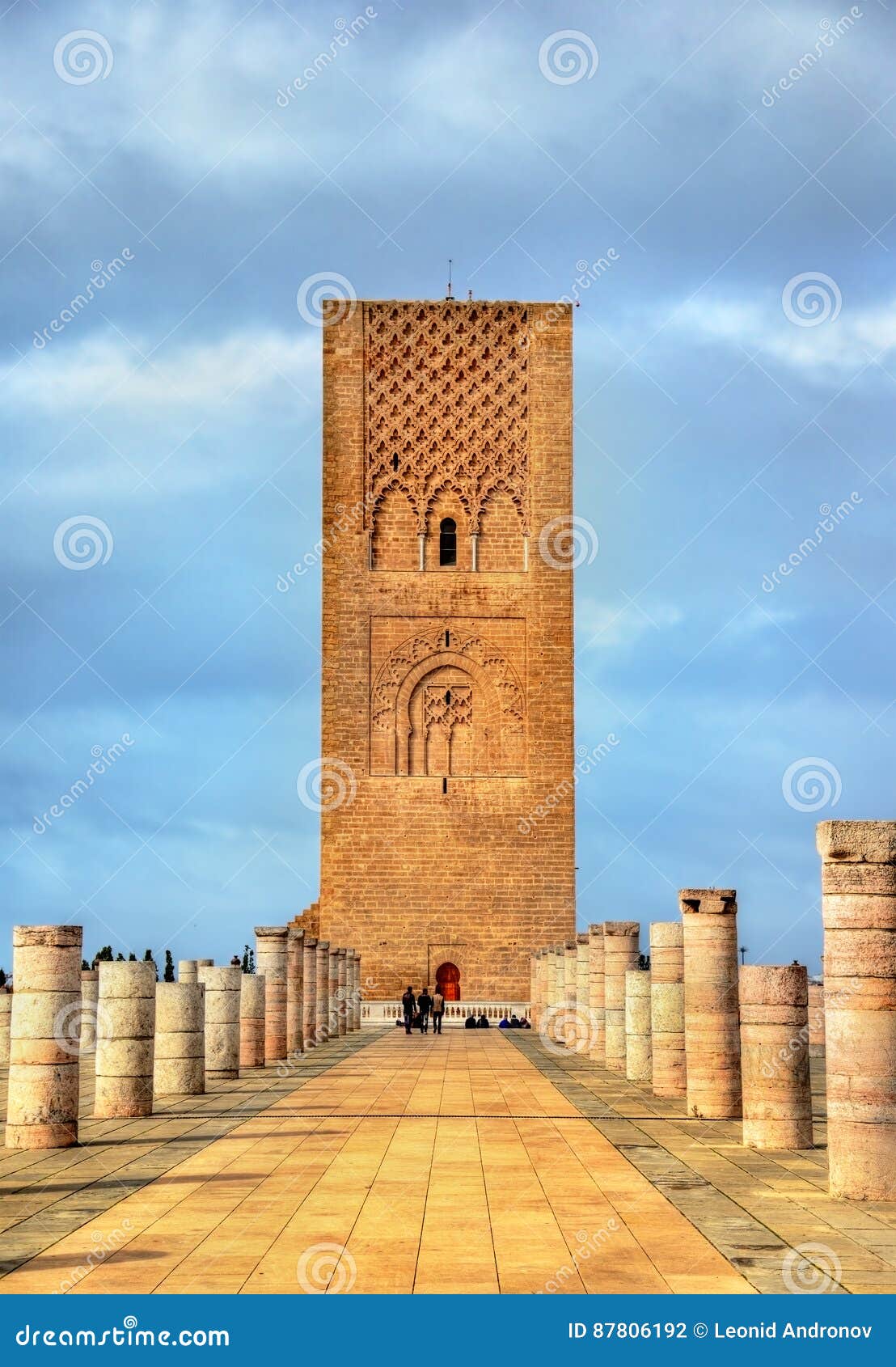 Hassan Tower, the Minaret of an Incomplete Mosque in Rabat, Morocco ...
