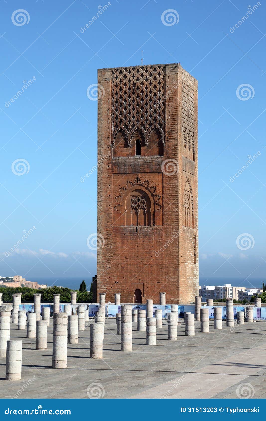 Hassan Tower in Rabat, Morocco Editorial Stock Photo - Image of africa ...