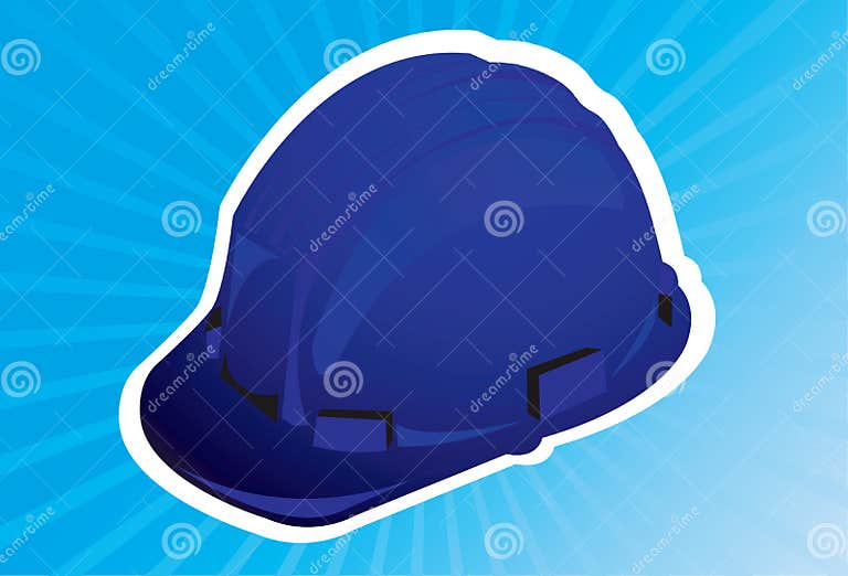 Hat stock vector. Illustration of miner, head, white, blue - 3646385