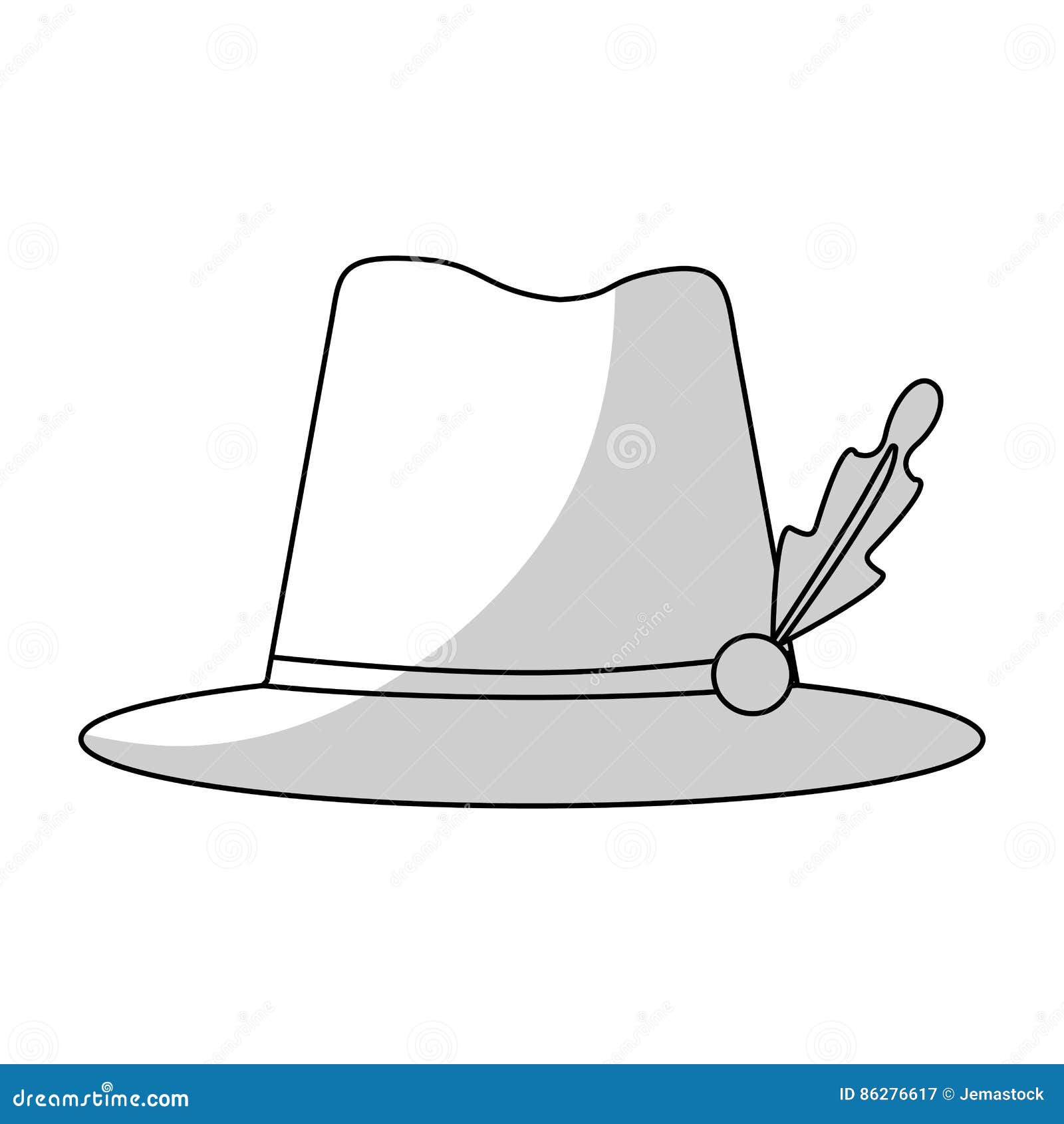 Hat accessory icon stock vector. Illustration of uniform - 86276617