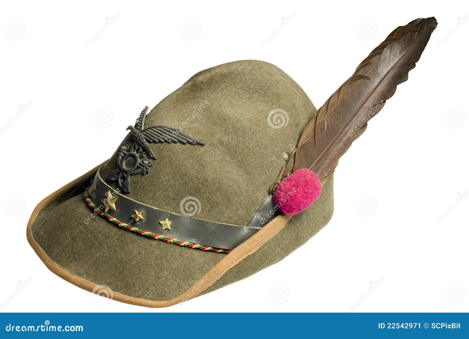 The hat of Alpini stock image. Image of choruses, symbol - 22542971
