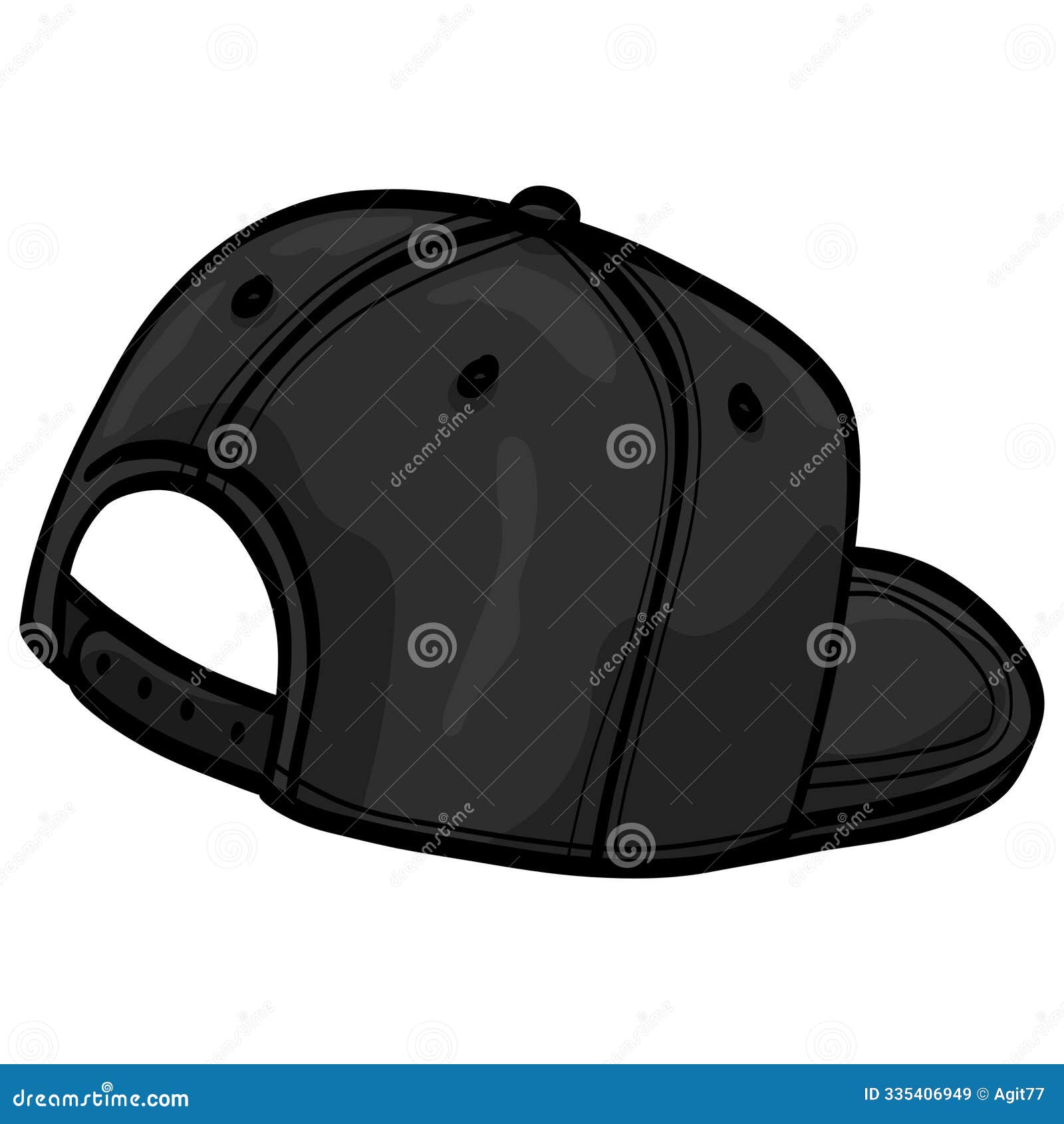 Hat Backward Cap Snapback Illustration Vector Stock Illustration ...