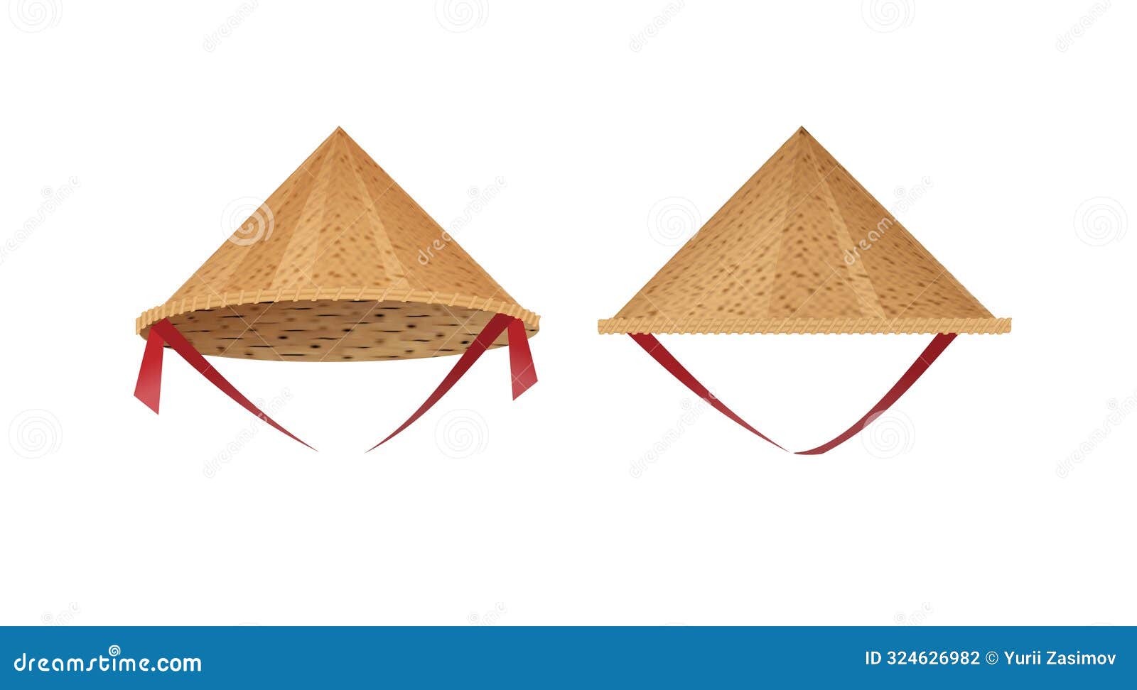 Hat Bamboo. Hat Farmer Asian Straw Cap Traditional Vietnamese Stock ...