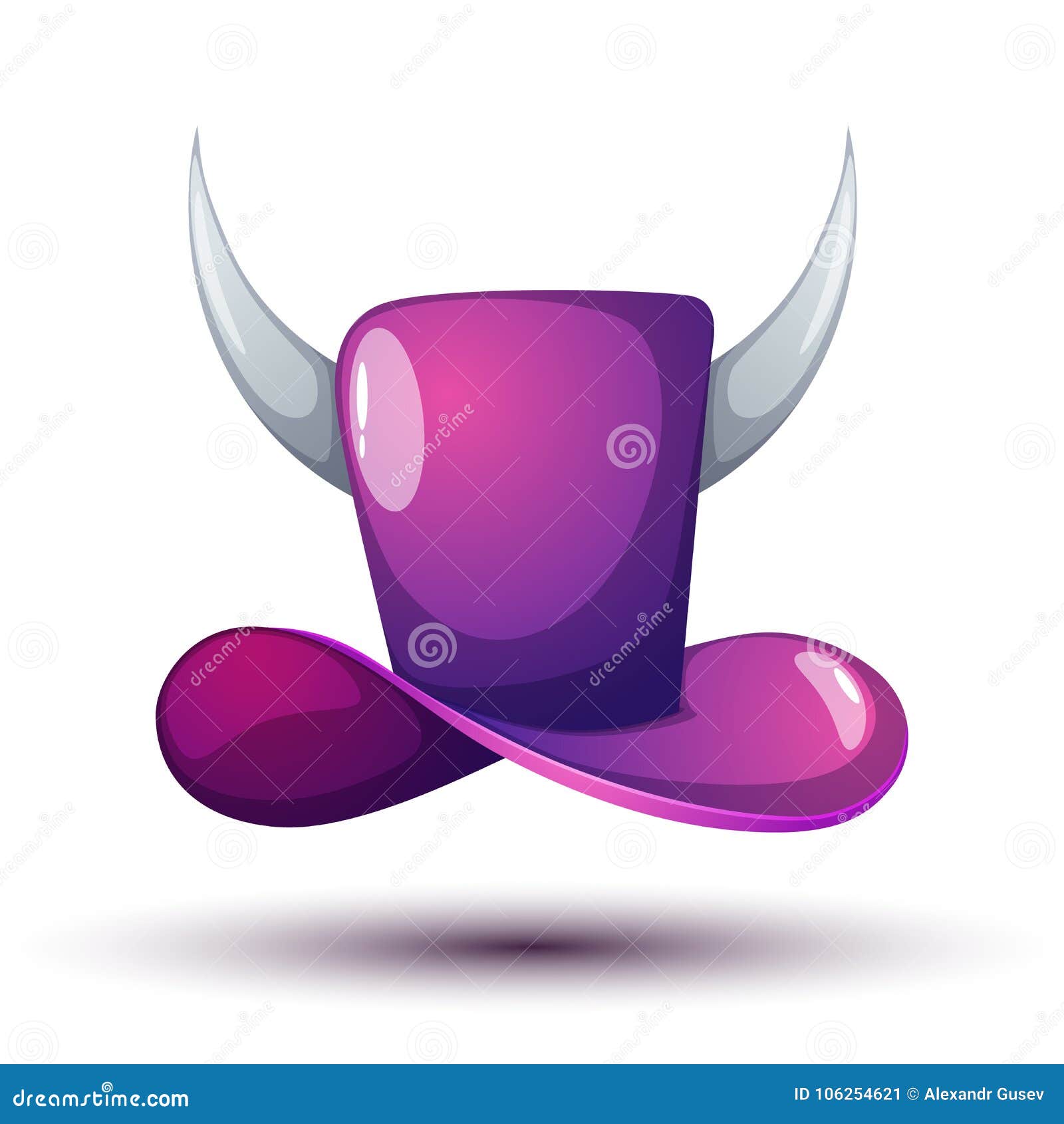 Hat, Cap, Devil, Horror - Cartoon Illustration. Stock Vector ...