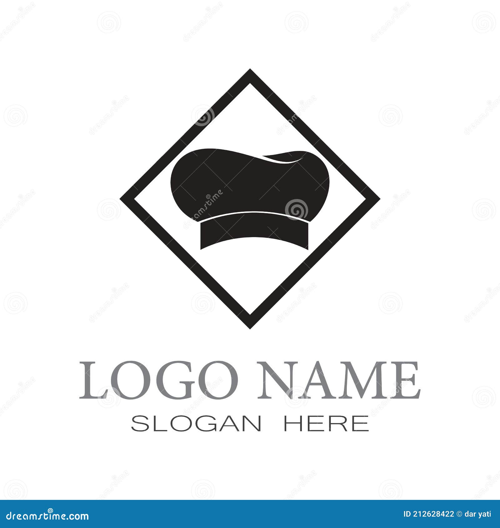 Hat Chef Logo Template Vector Illustration Stock Vector - Illustration ...