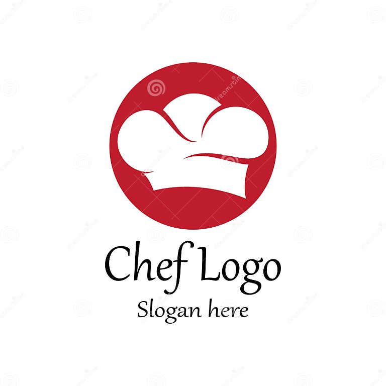 Hat Chef Logo Template Vector Illustration Stock Vector - Illustration ...