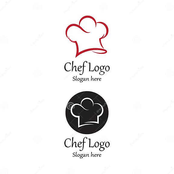 Hat Chef Logo Template Vector Illustration Stock Vector - Illustration ...