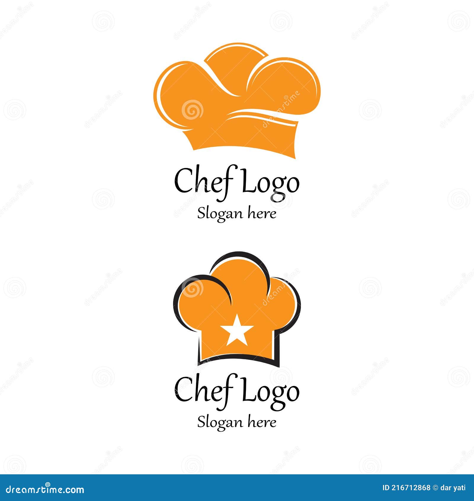 Hat Chef Logo Template Vector Illustration Stock Vector - Illustration ...