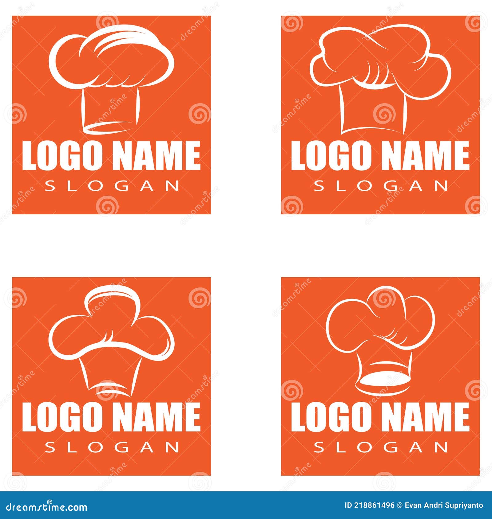 Hat Chef Logo Template Vector Illustration Stock Vector - Illustration ...