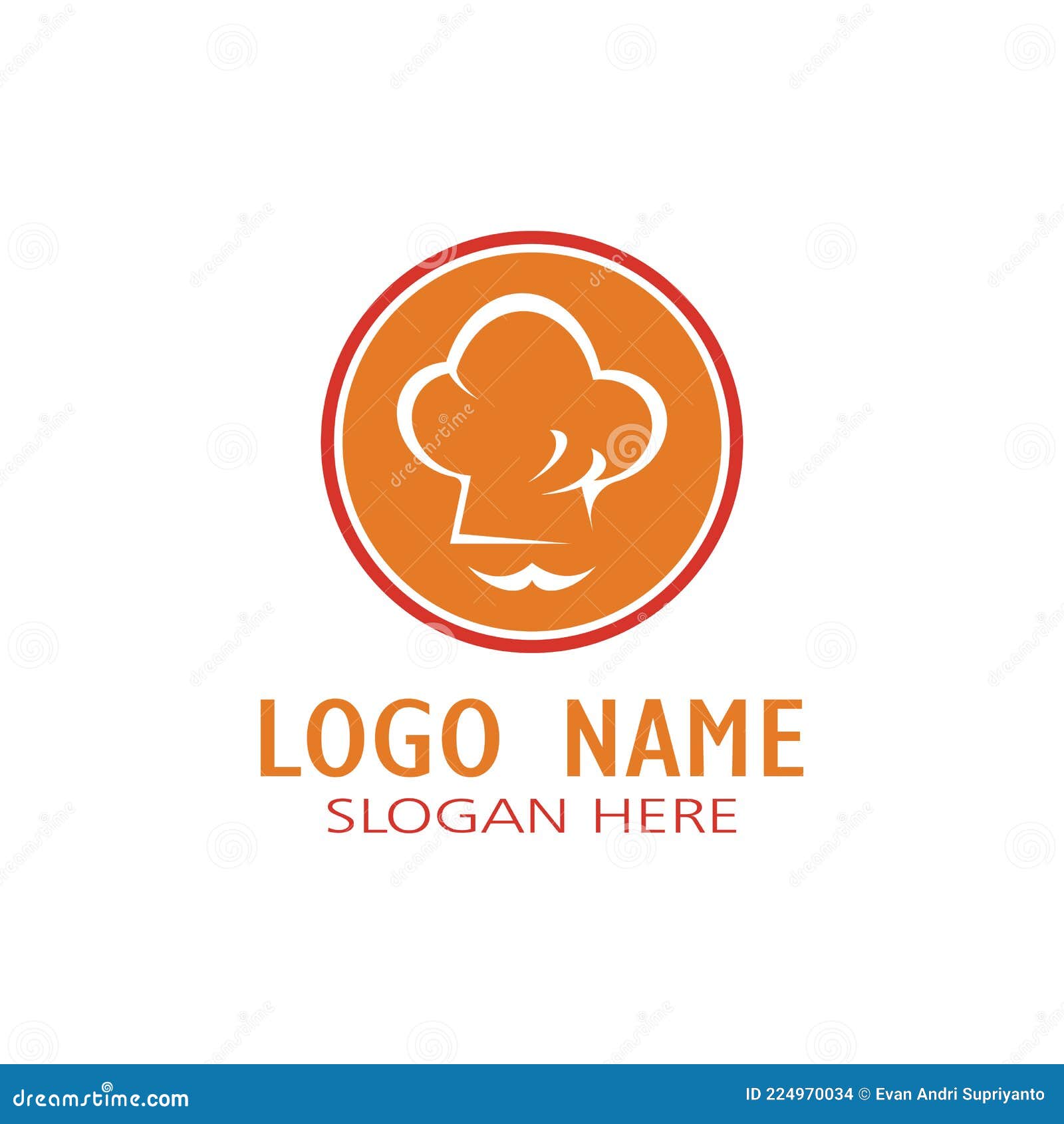 Hat Chef Logo Template Vector Illustration Stock Vector - Illustration ...