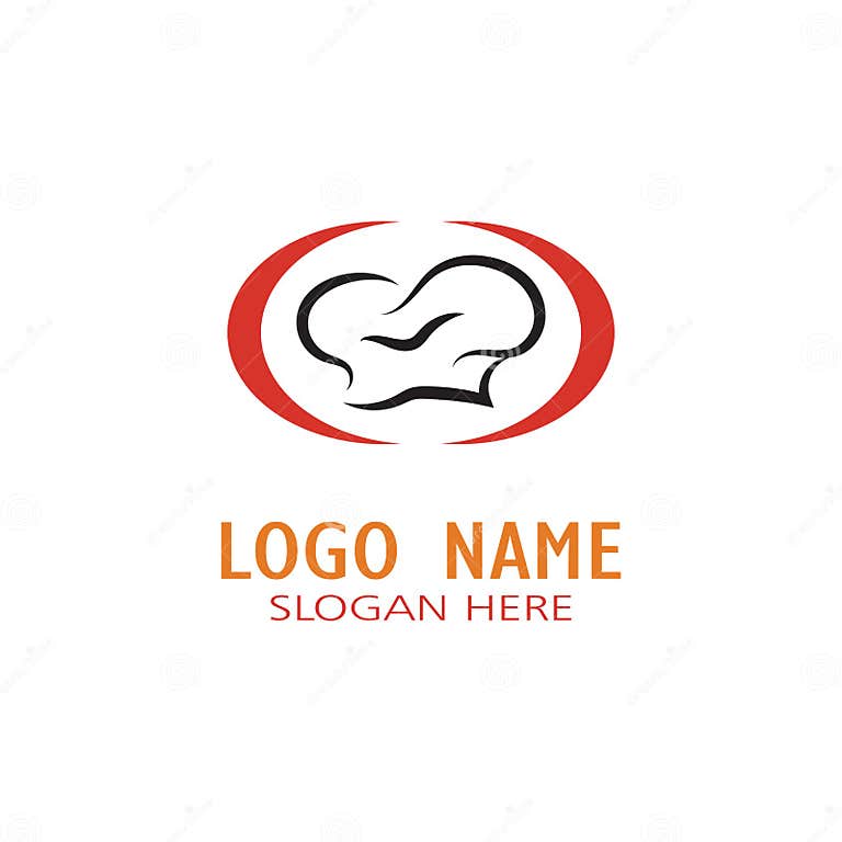 Hat Chef Logo Template Vector Illustration Stock Vector - Illustration ...
