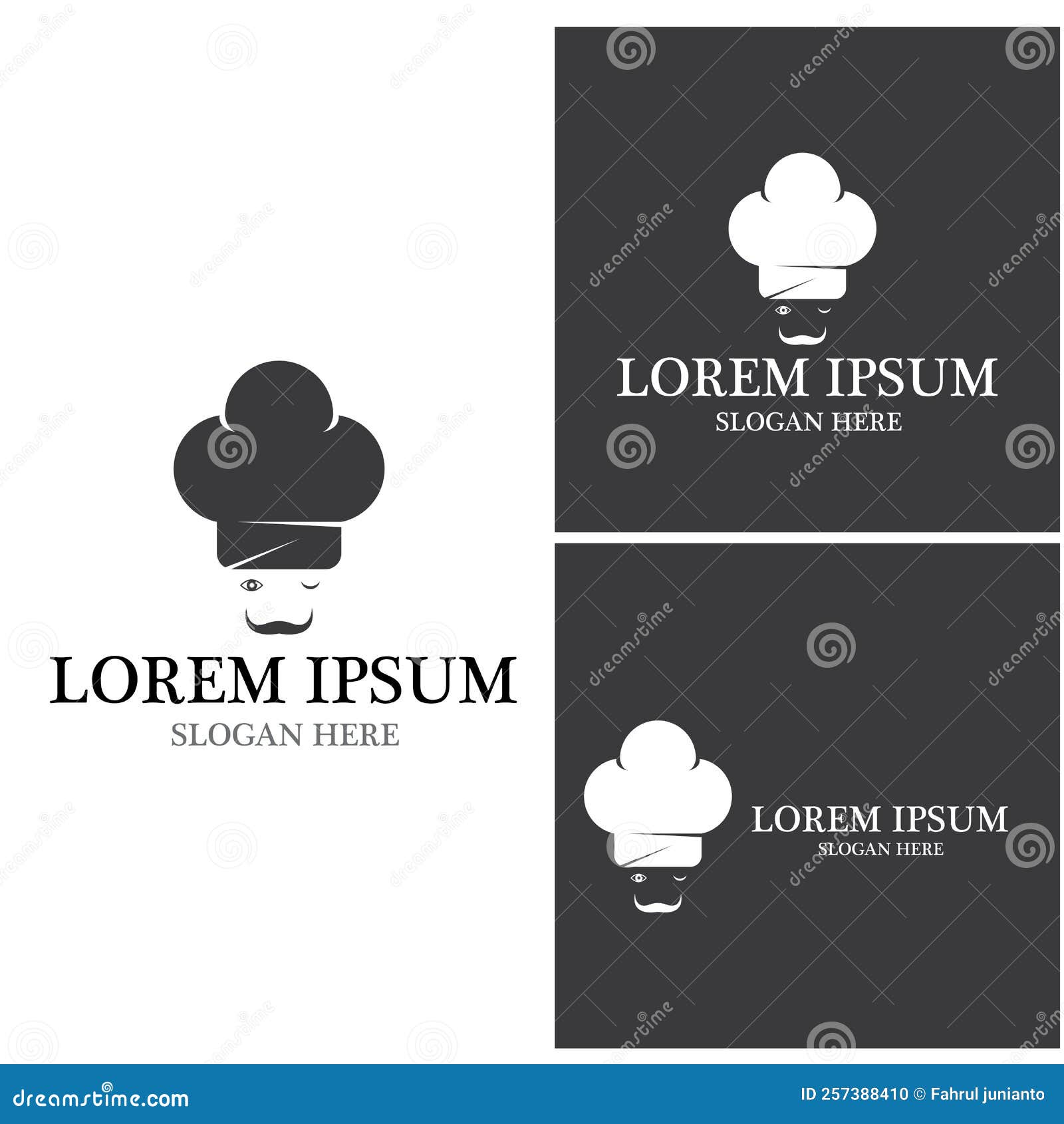 Hat Chef Logo Template Vector Illustration Stock Vector - Illustration ...