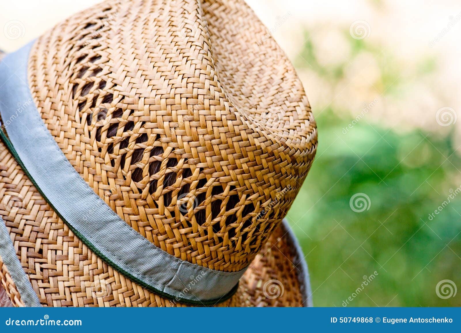 Hat Close Up Rest at Sunny Day Stock Photo - Image of straw, weekend ...