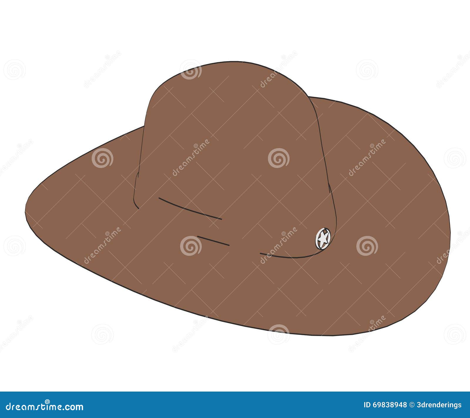 Hat stock illustration. Illustration of vintage, toon - 69838948