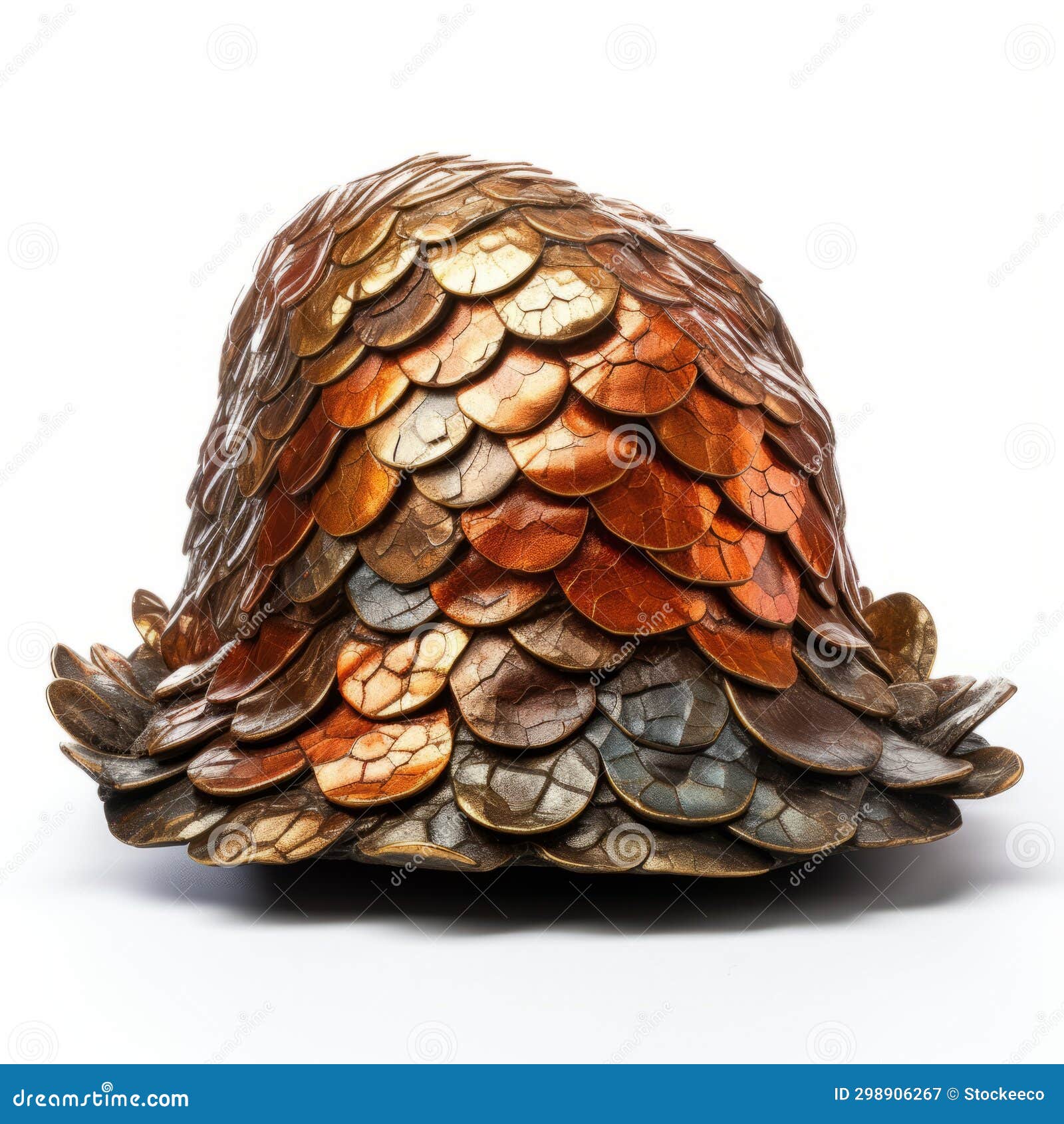 Coin Hat: a Unique Avian-themed Creation with Copper Lining Stock ...