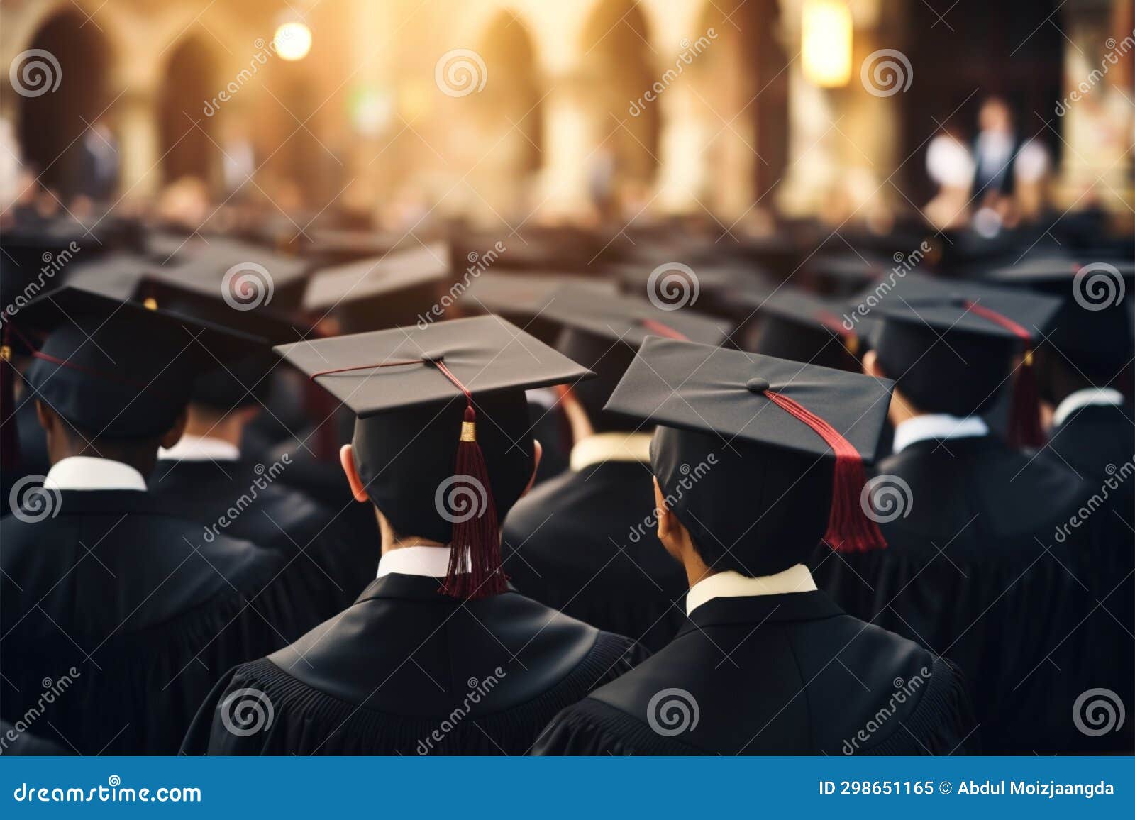 Hat Group of Graduates Concept Education Congratulation Ceremony in ...