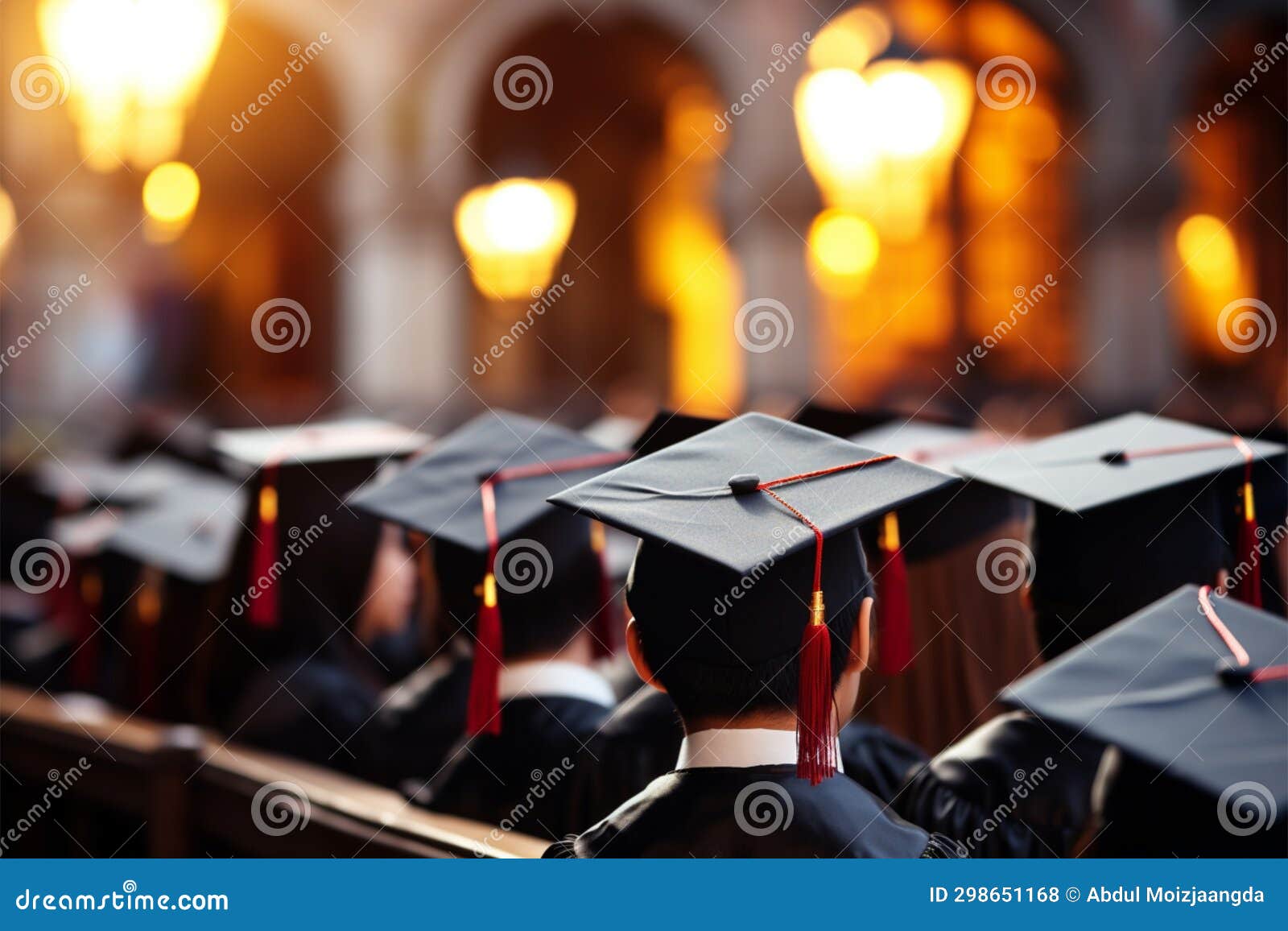 Hat Group of Graduates Concept Education Congratulation Ceremony in ...