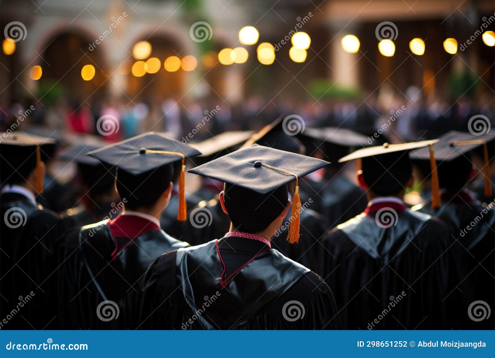 Hat Group of Graduates Concept Education Congratulation Ceremony in ...