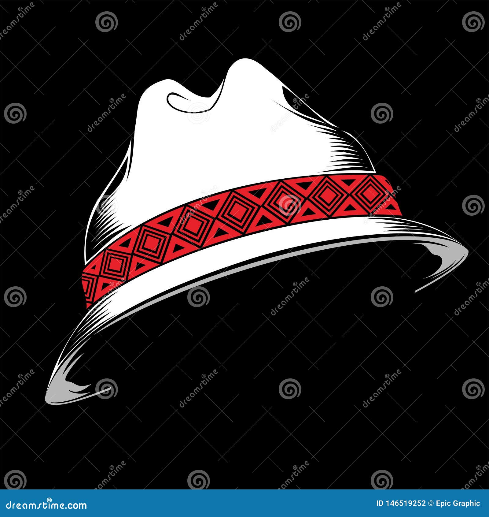 Hat Hand Drawing Vector Detailed and Isolated Stock Vector ...