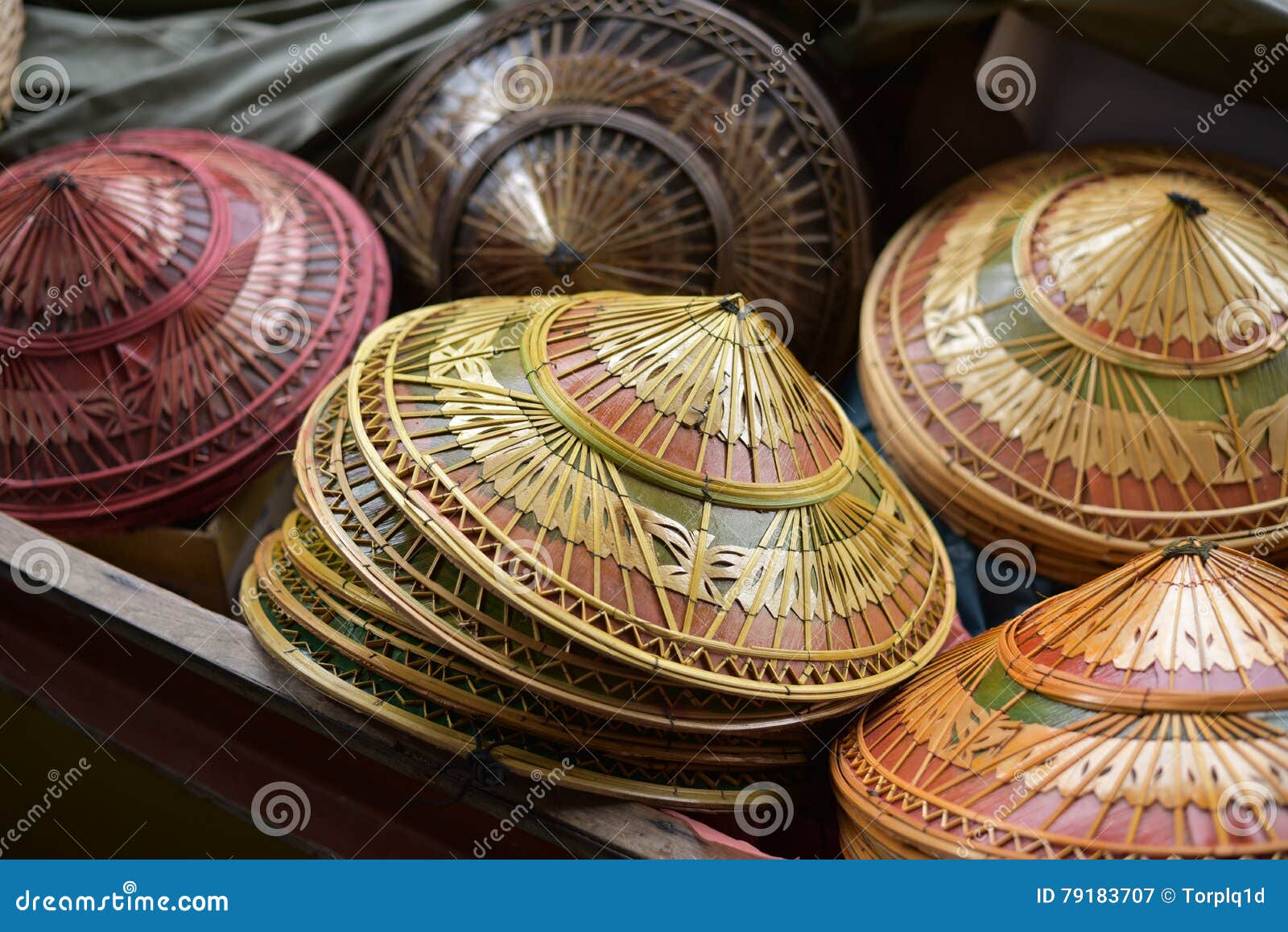 Hat Handcraft from Thailand. Stock Image - Image of handmade, culture ...