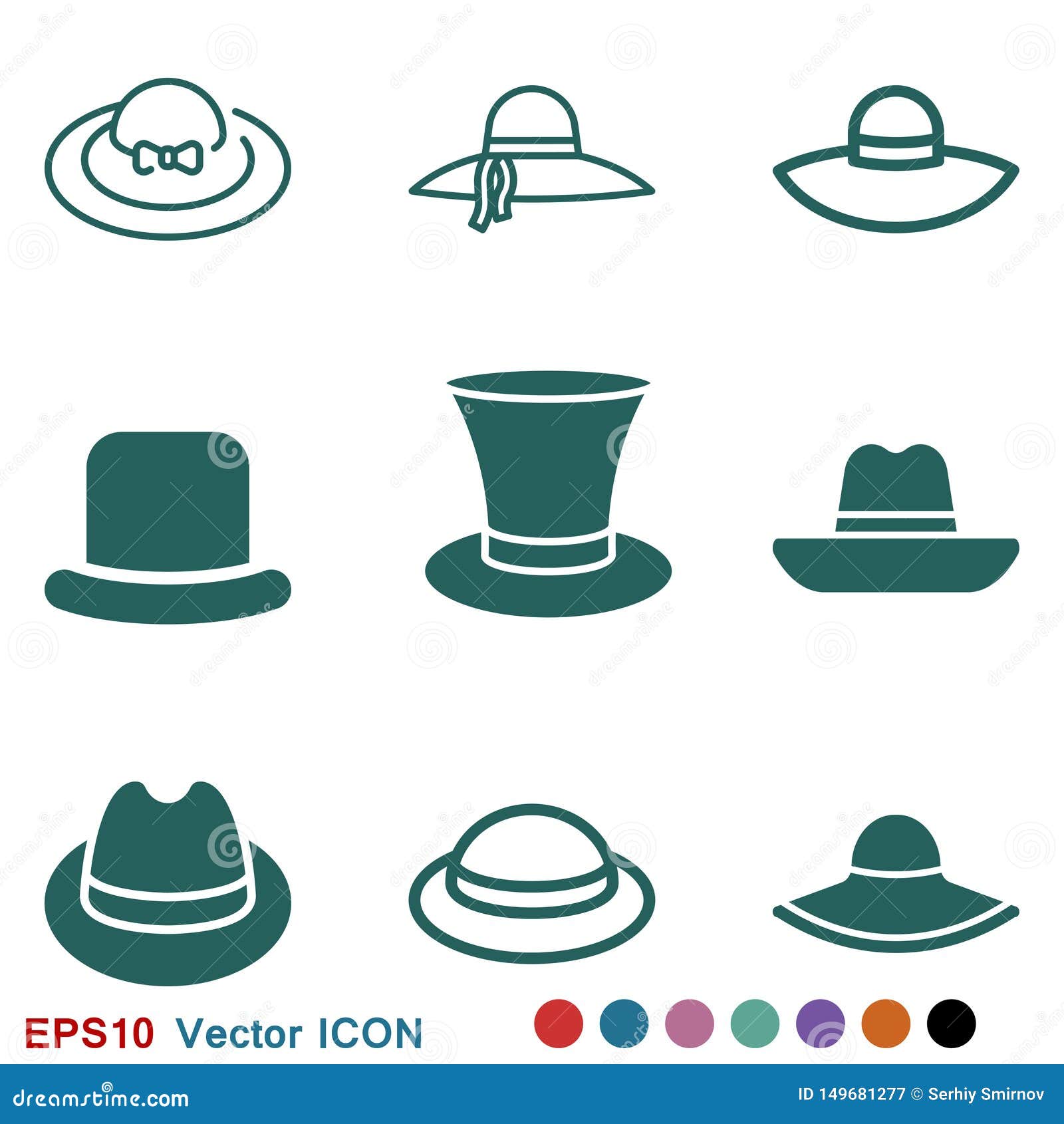 Hat Icon Logo, Illustration, Vector Sign Symbol for Design Stock ...