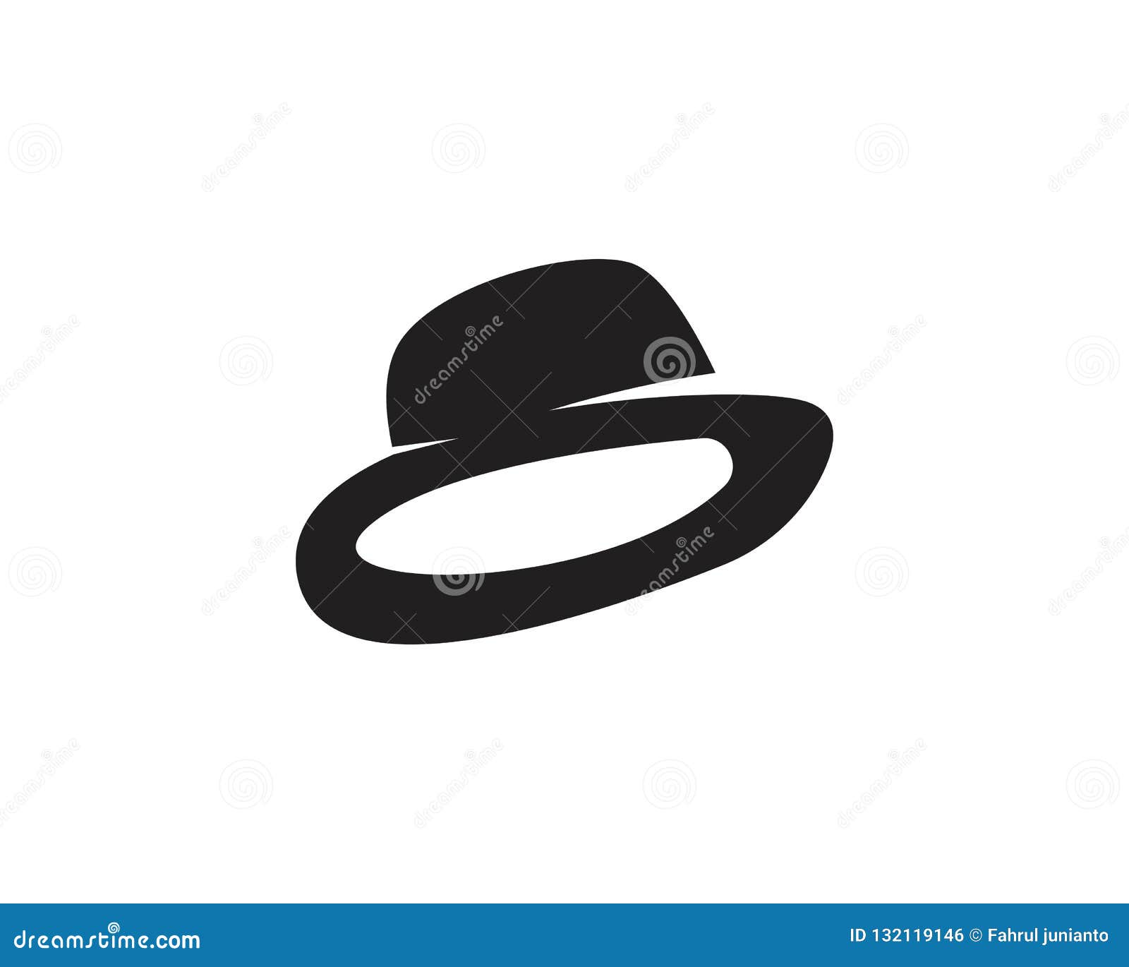 Hat icon logo vector stock vector. Illustration of accessory - 132119146