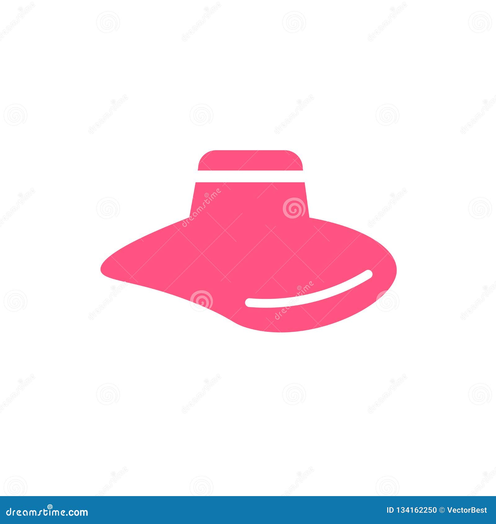 Hat Icon Vector Sign and Symbol Isolated on White Background Stock ...