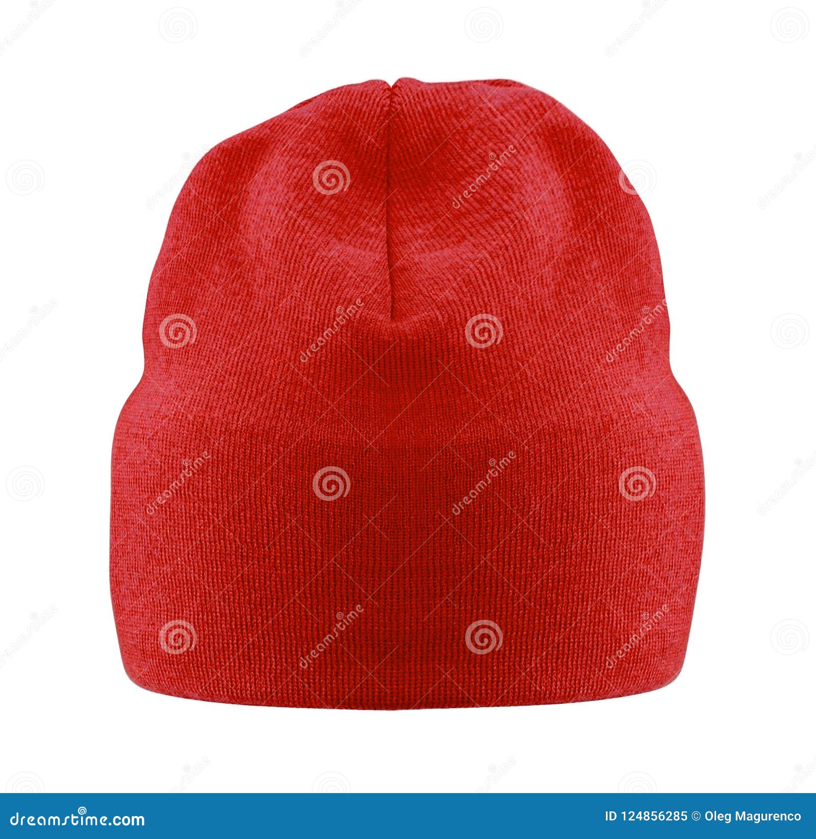 Hat isolated on white stock image. Image of beanie, isolated - 124856285