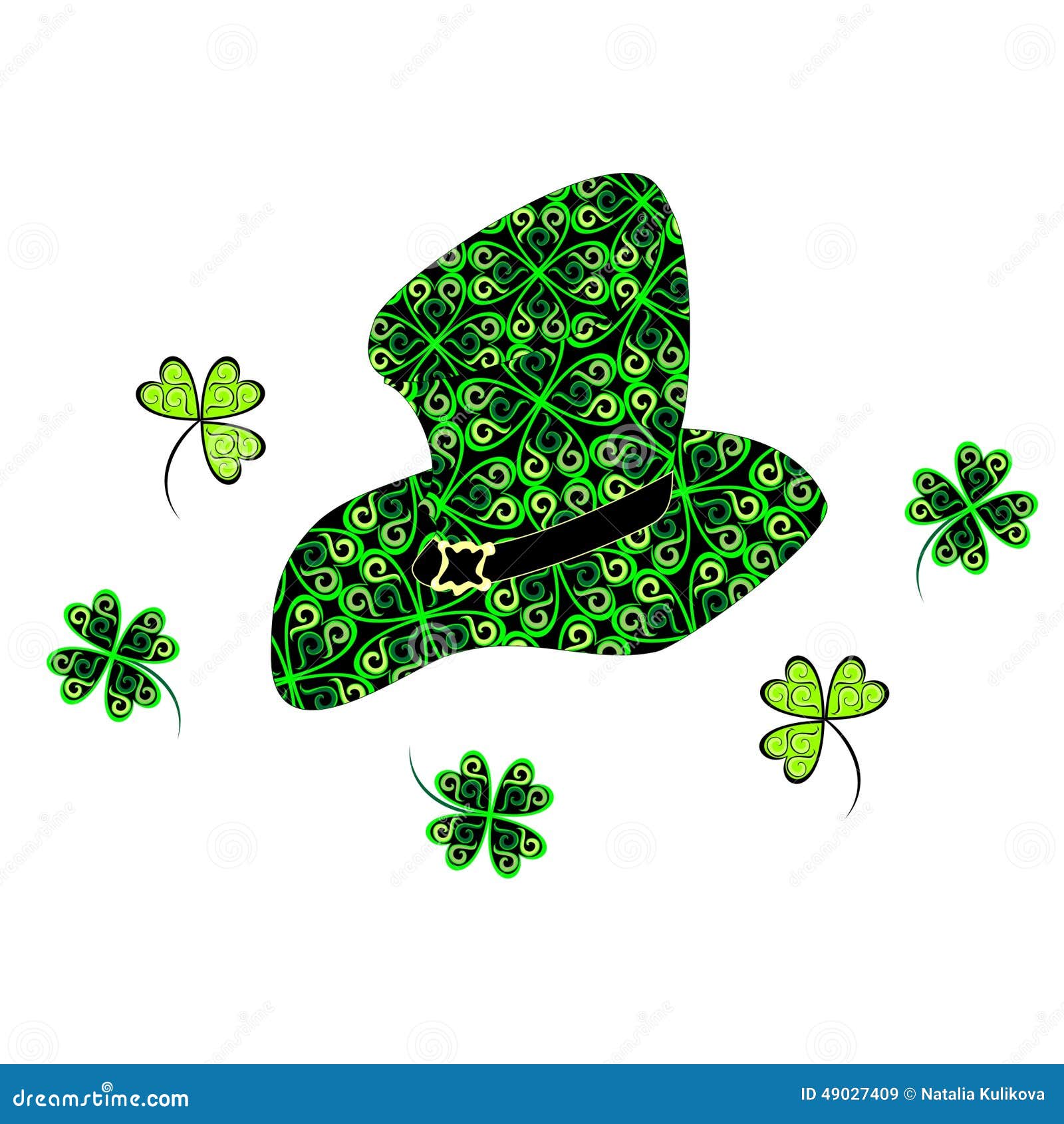 Hat of leprekon stock illustration. Illustration of legend - 49027409