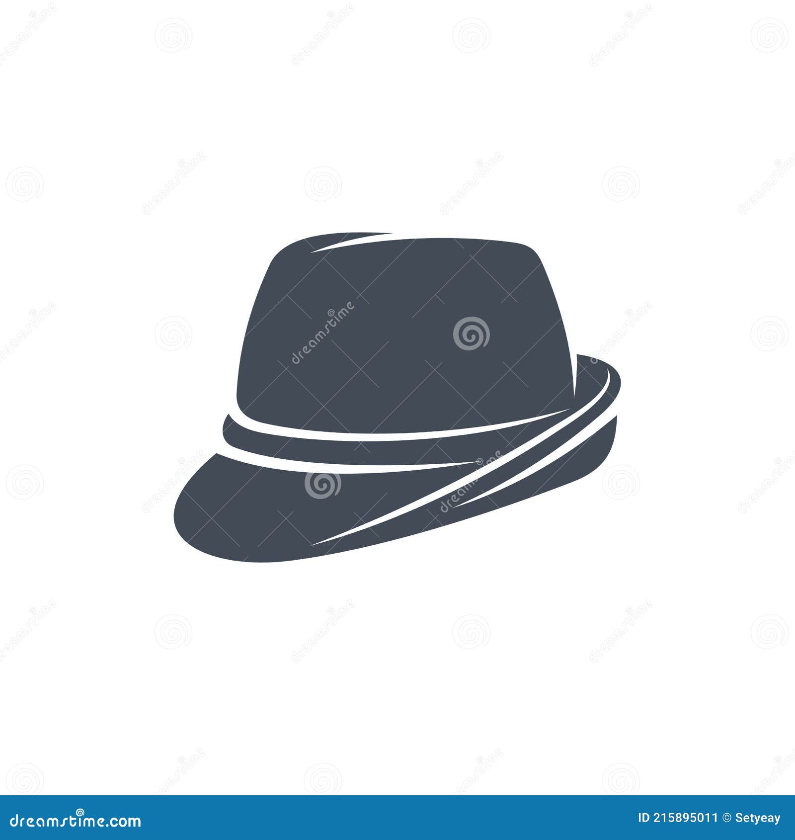 Hat Logo Design Vector Illustration, Creative Hat Logo Design Concept ...