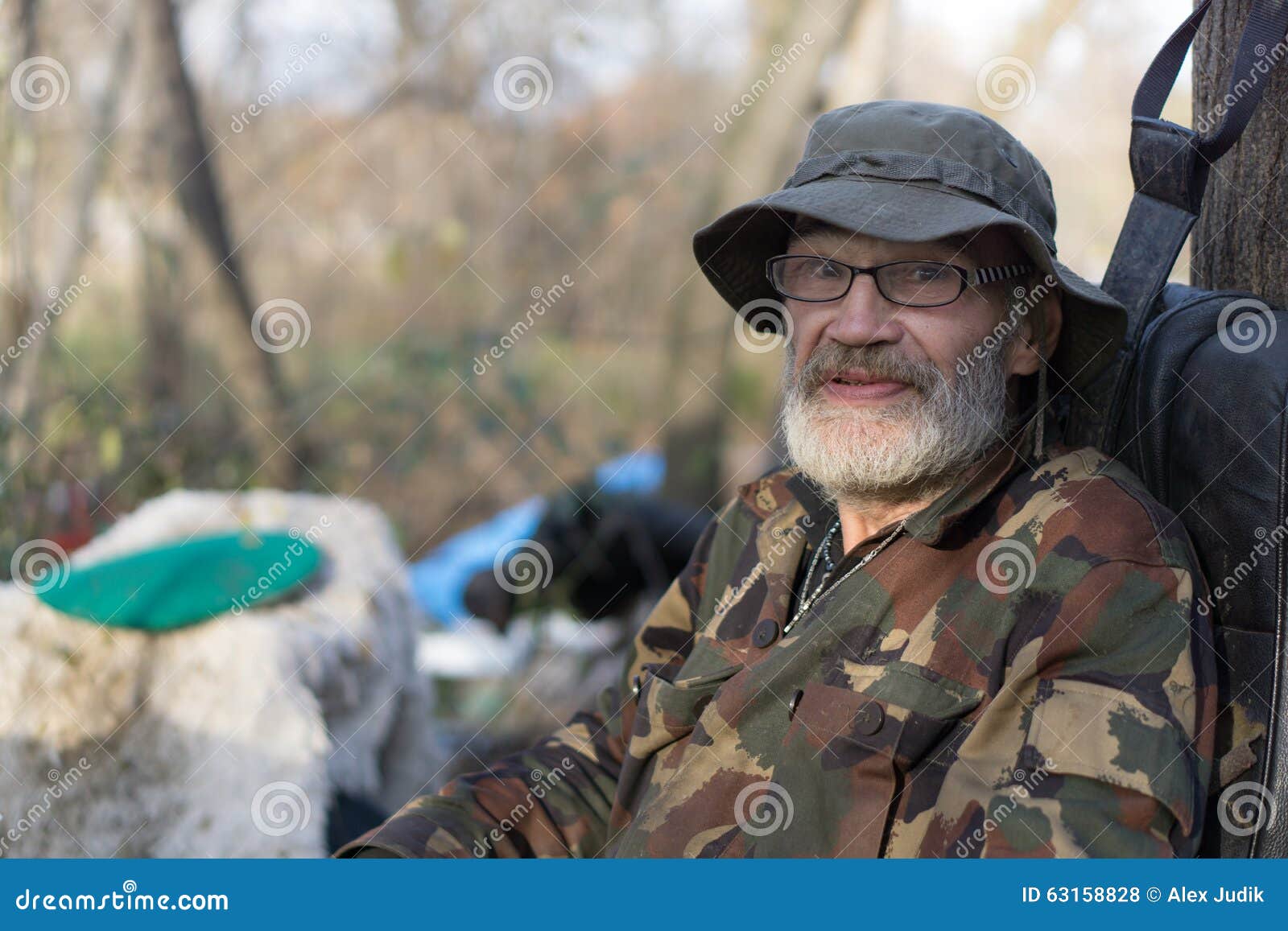 Hat man stock photo. Image of beard, homelessness, human - 63158828