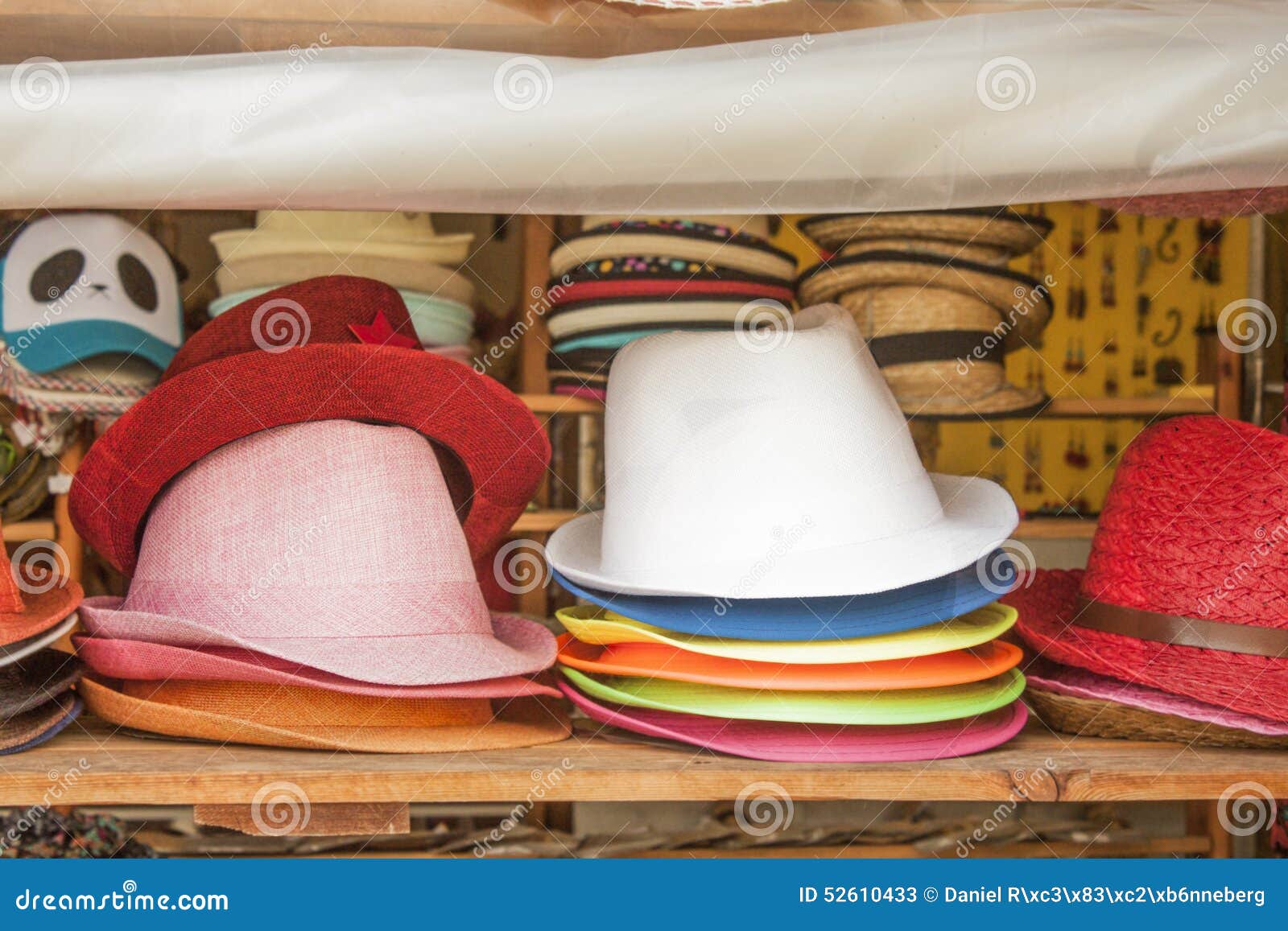 Hat market stock image. Image of market, retro, pink - 52610433