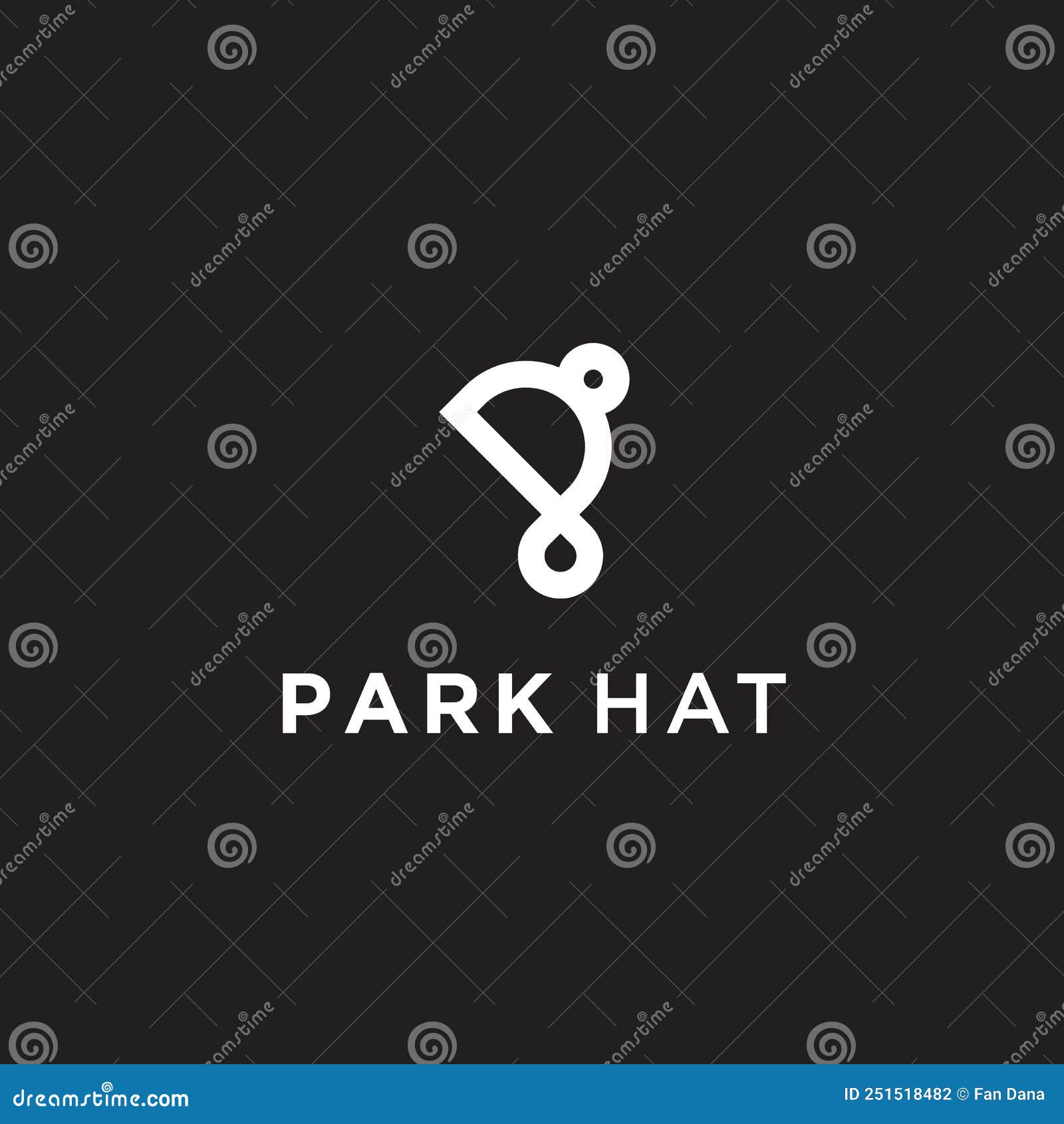Hat p logo or hat icon stock vector. Illustration of college - 251518482