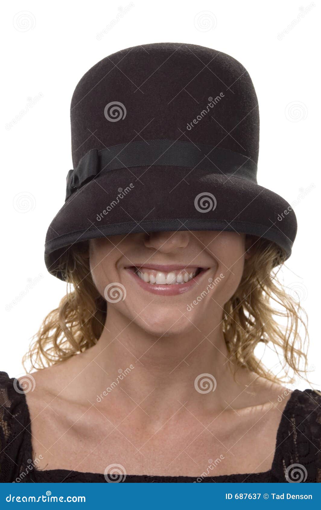 Hat smile stock image. Image of teasing, twenties, gorgeous - 687637