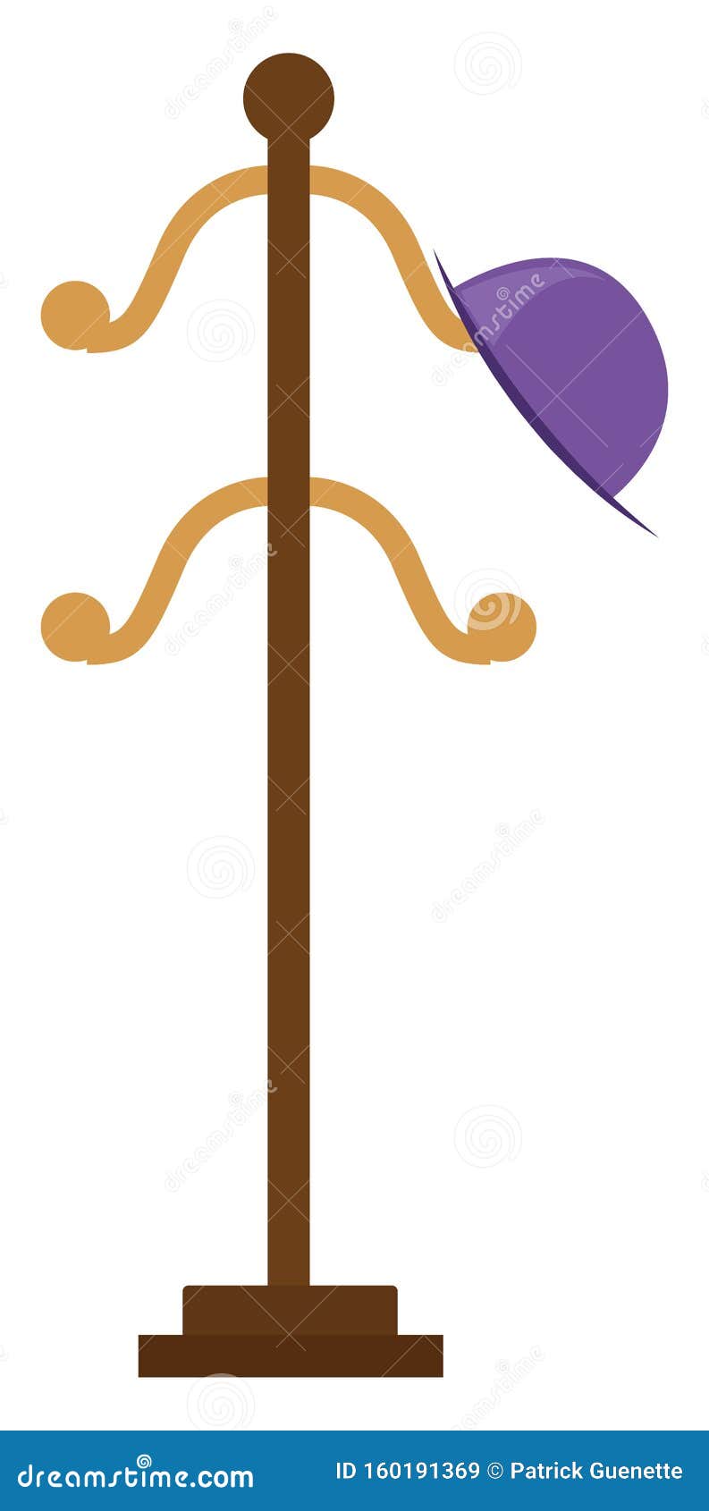 Hat Stand, Illustration, Vector Stock Vector - Illustration of adult ...