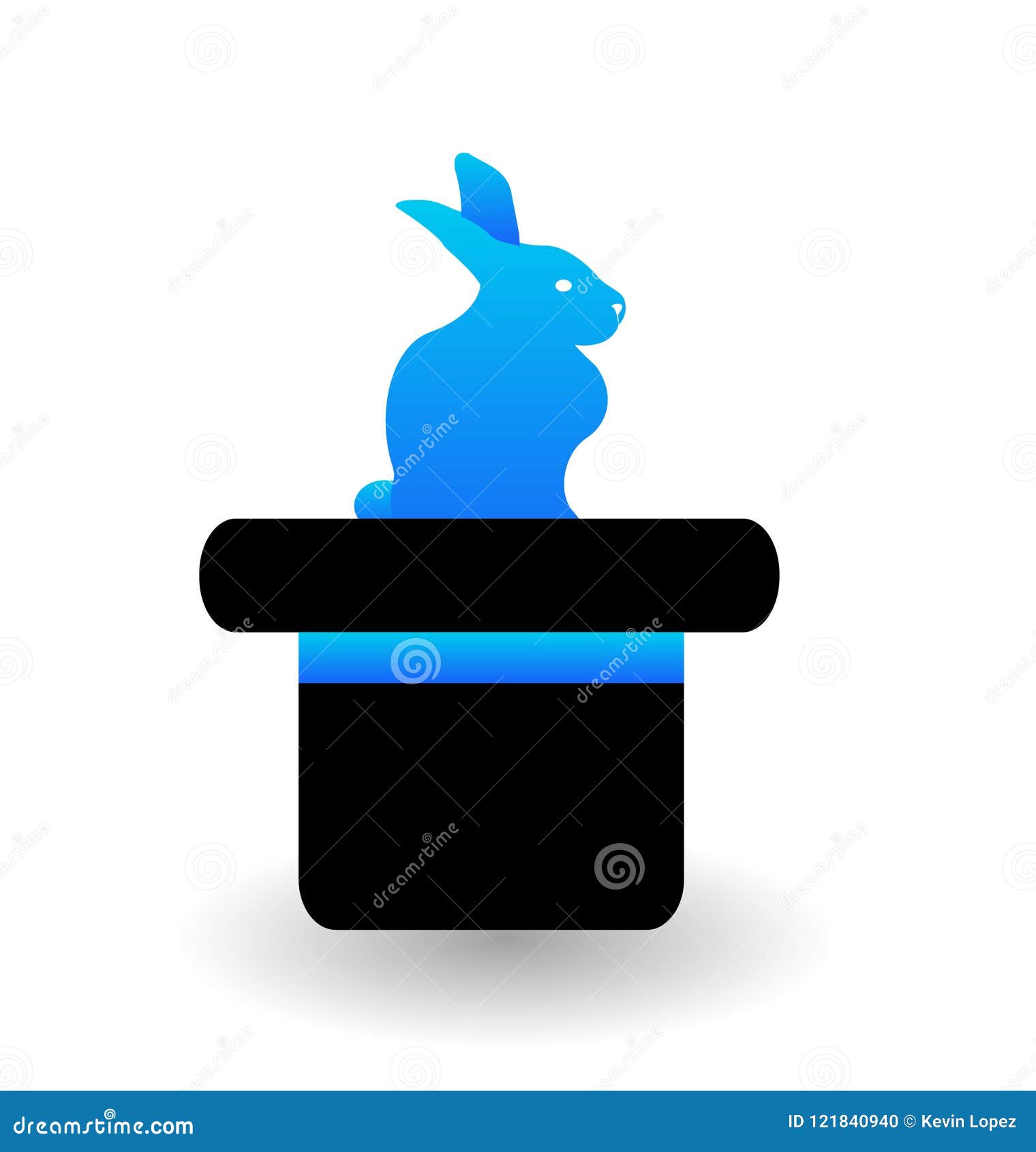 Hat Trick with Rabbit Icon Vector Stock Vector - Illustration of party ...