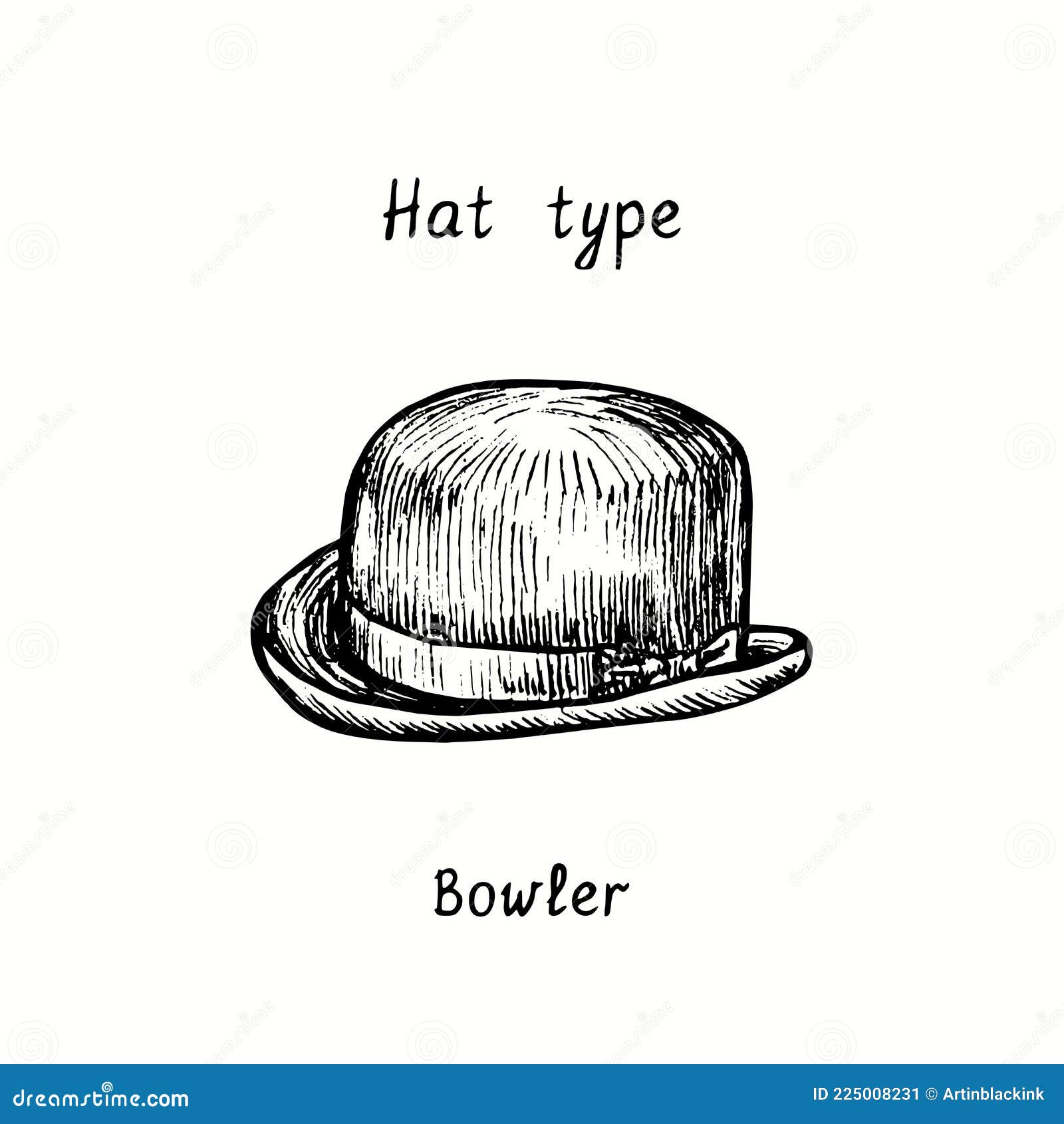 Bowler Hat Drawing