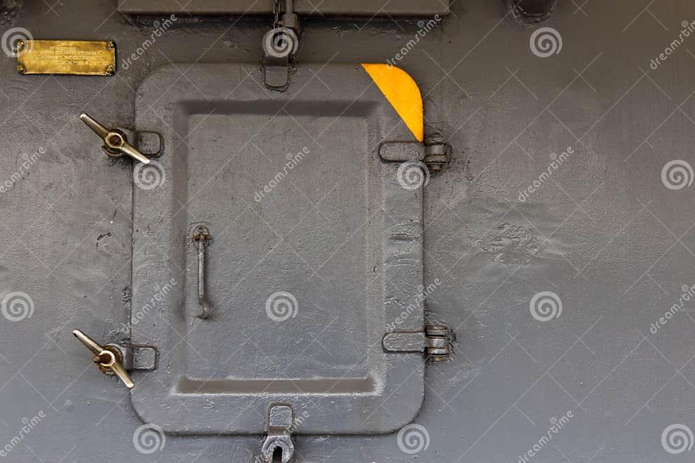 Hatch Access on a Military Navy Ship Stock Image - Image of heavy ...
